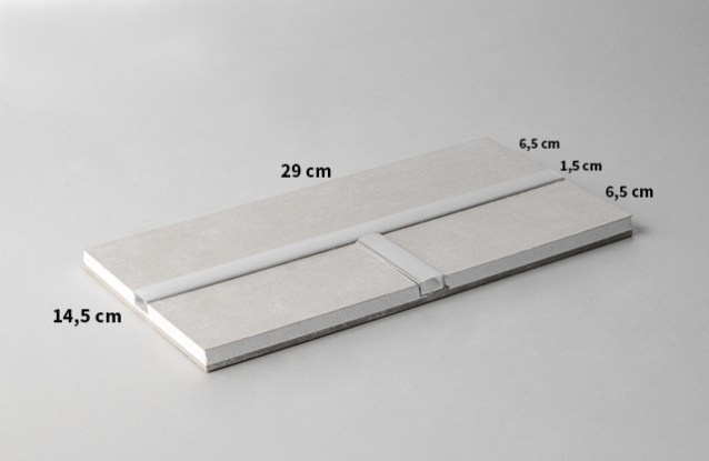 Placa de cartón-yeso laminado + perfil led lineal 14.5 x 20 cm x 13 mm ...