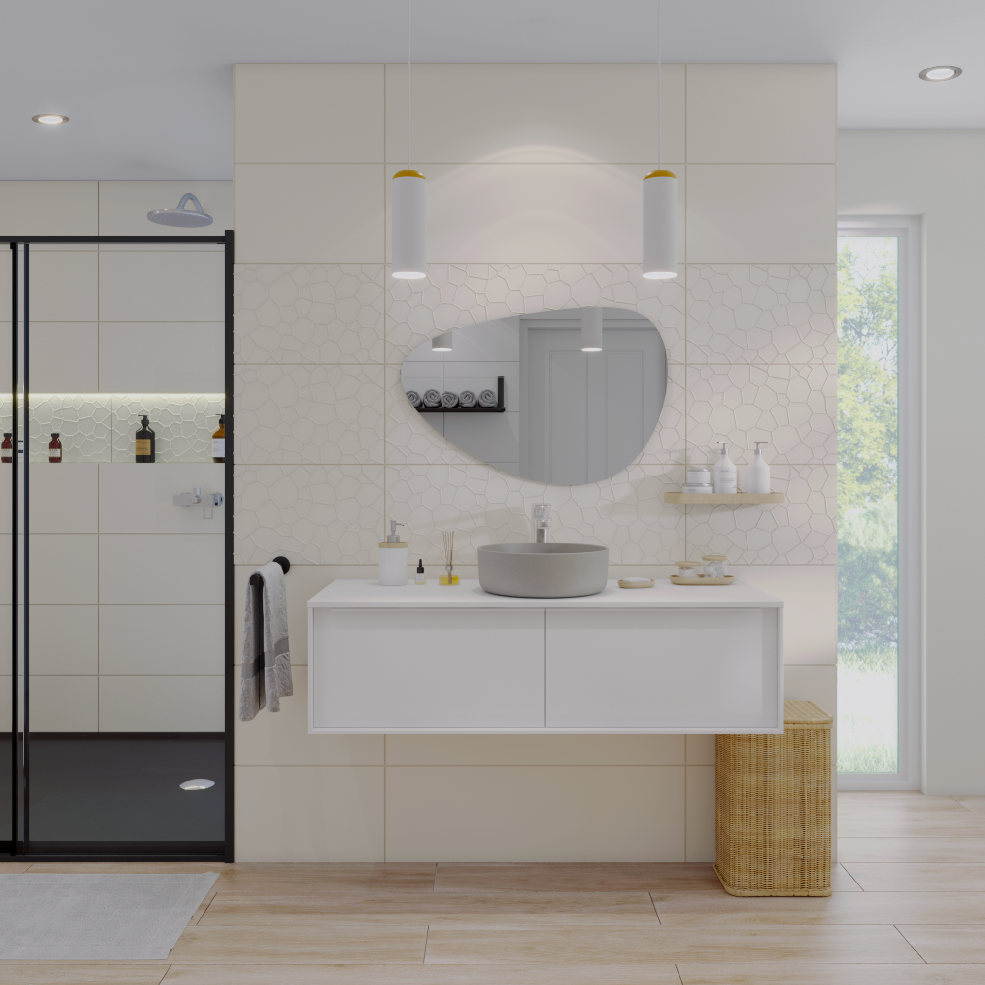 Azulejo efecto liso Beige mate 30x90 cm Arctic ARTENS | Leroy Merlin
