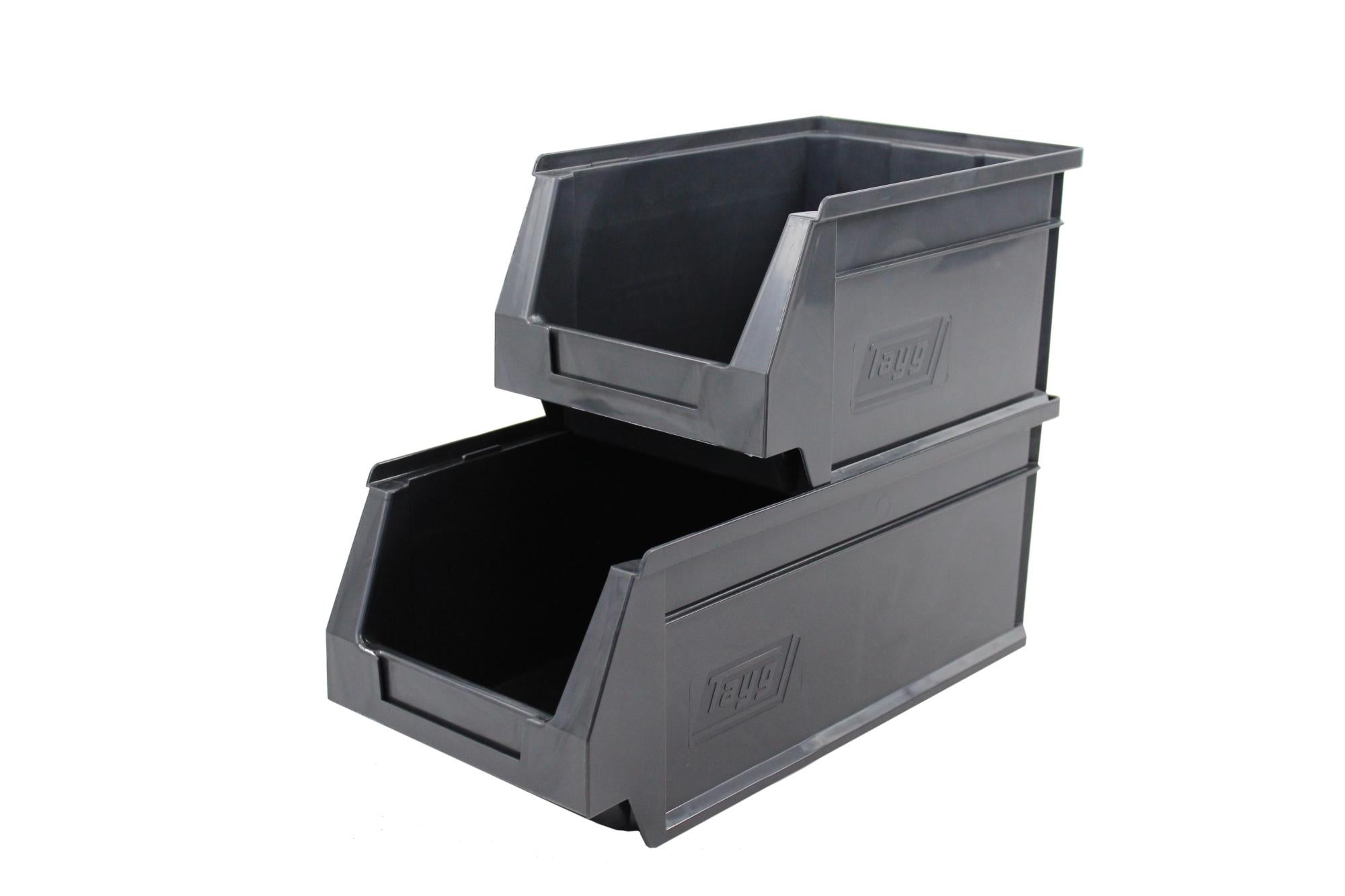 Gaveta apilable Bioplástico en gris / plata de 23.6x16x13 cm | Leroy Merlin