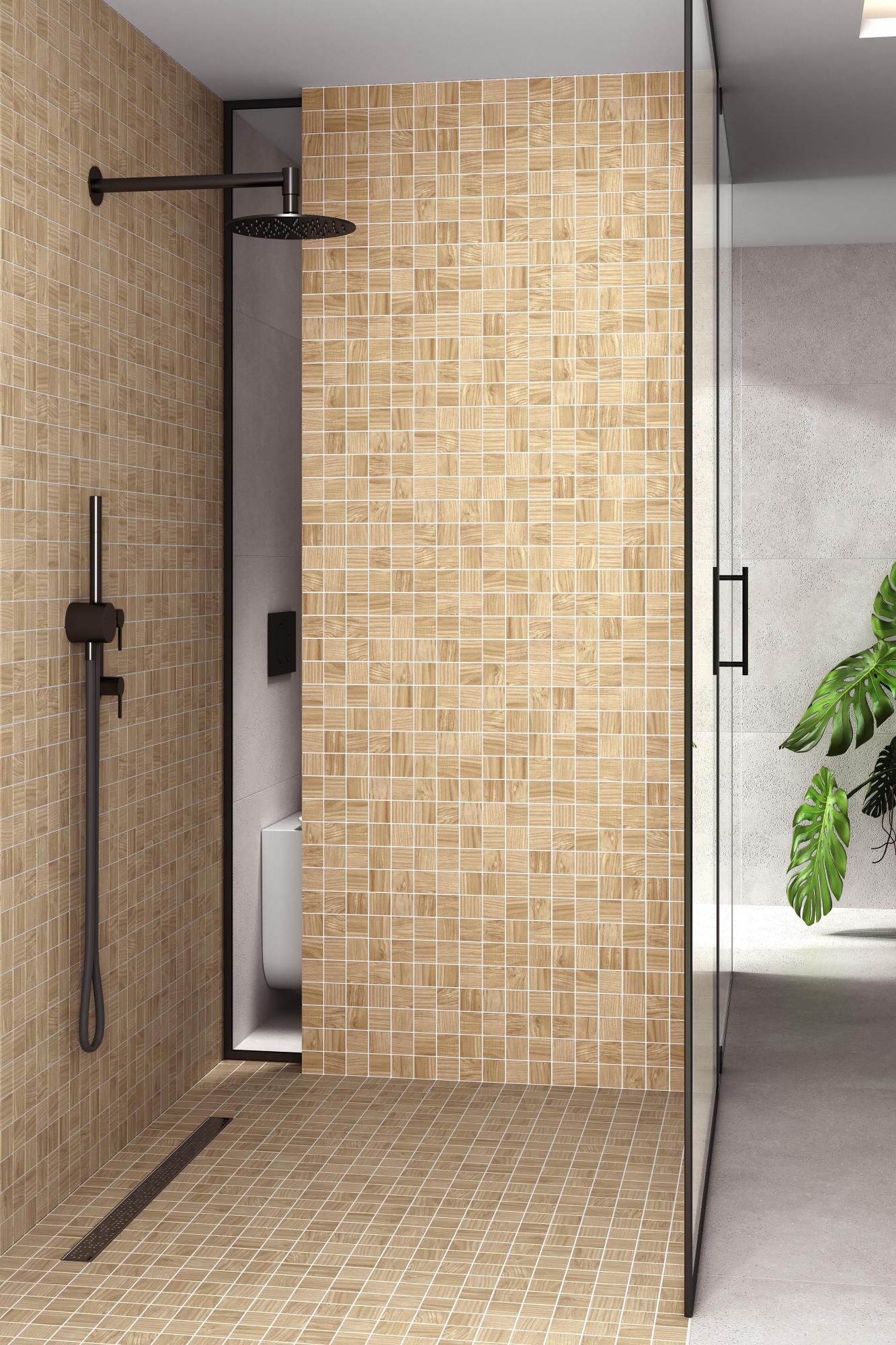Mosaico Tech Pinewood 30.6x30 cm beige | Leroy Merlin