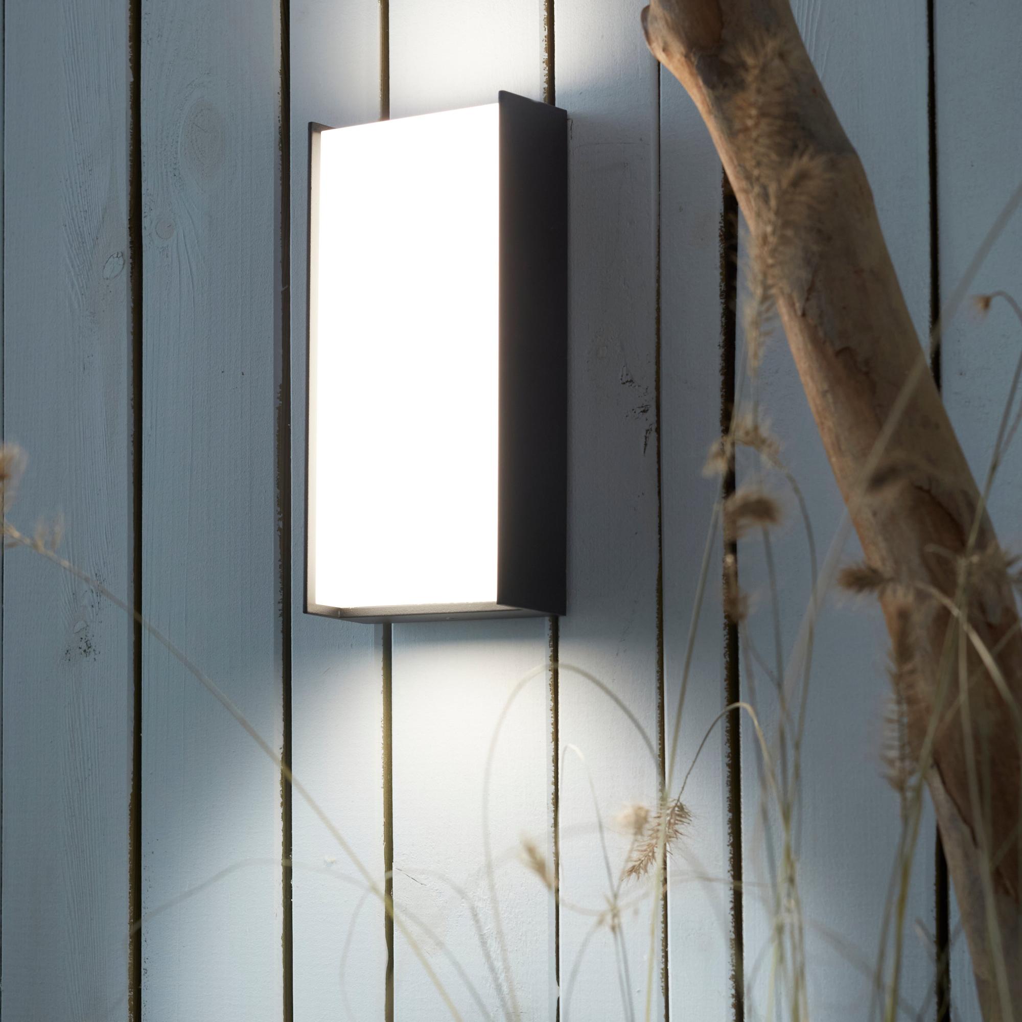 Aplique exterior LED Cizur INSPIRE negro 2850lm blanco neutro IP54 ...