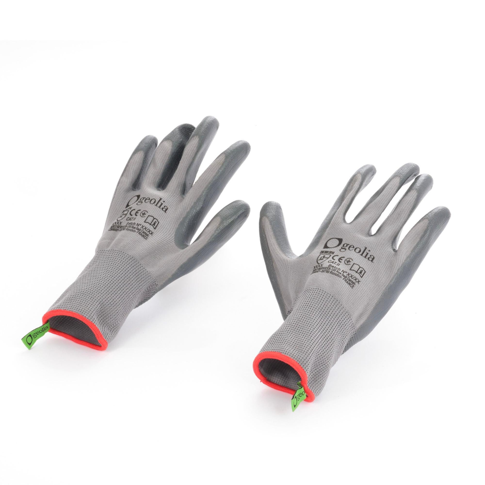 Guante opp poliéster T 8M gris | Leroy Merlin