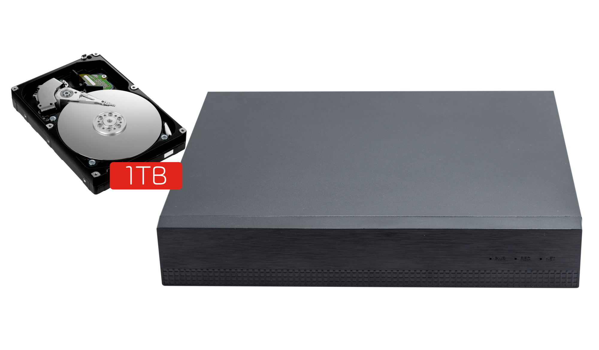 Kit de videovigilancia ENERGEEKS Grabador Nvr 8 Canales + Disco Duro ...