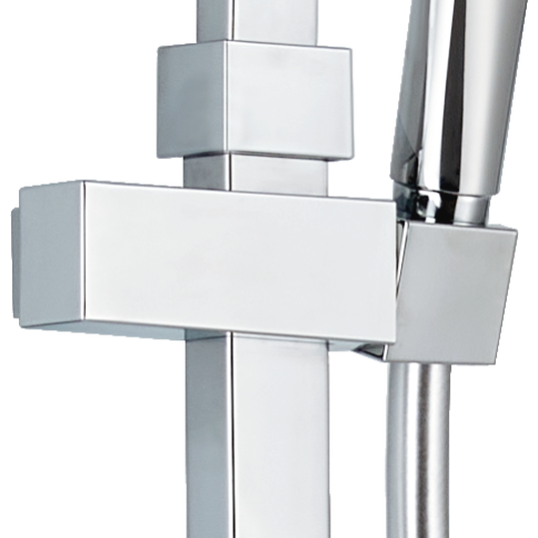 Columna de ducha sin grifo SENSEA Studio cromado | Leroy Merlin