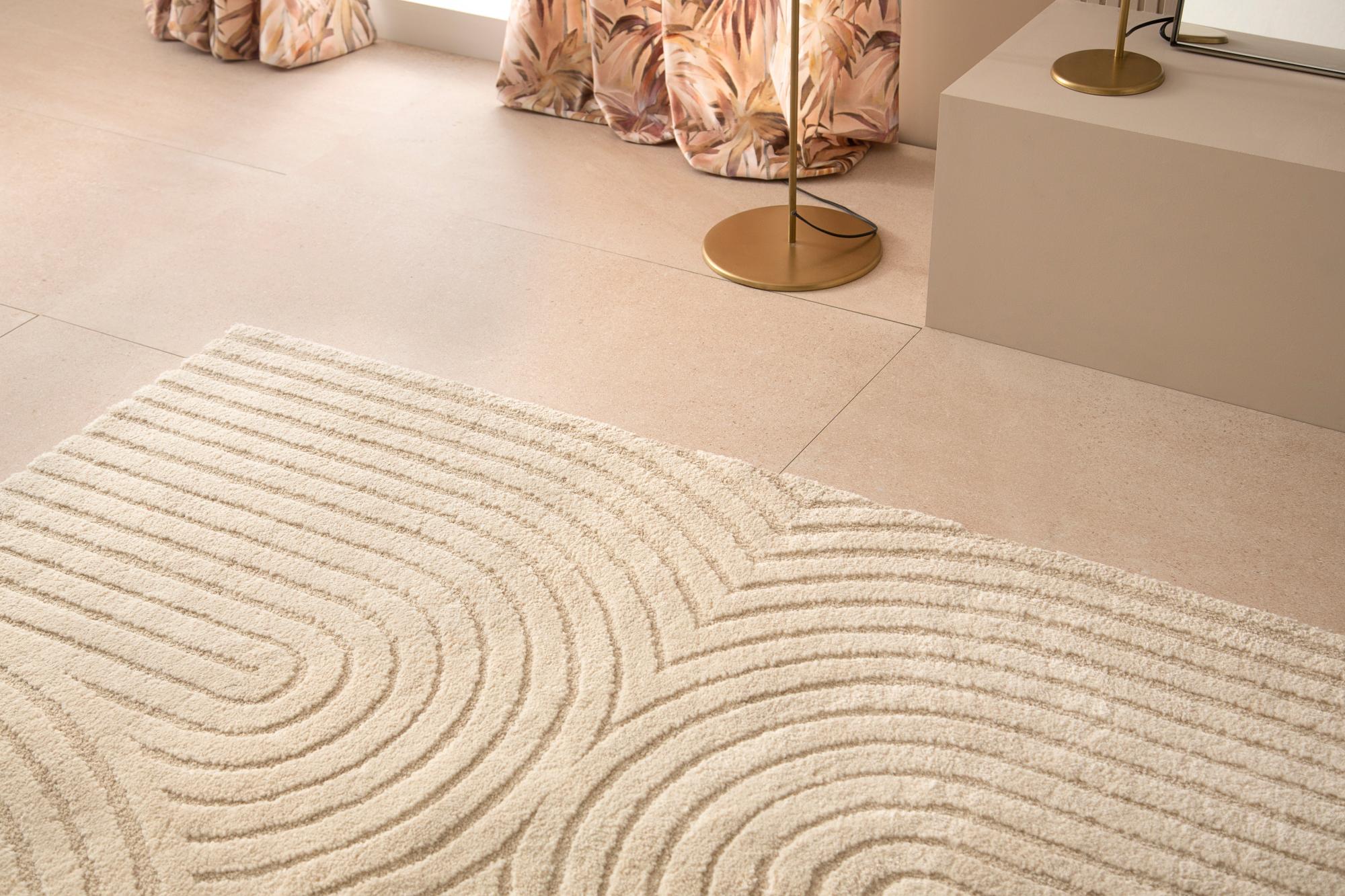 Alfombra polipropileno Lina blanco rectangular 160x230cm | Leroy Merlin