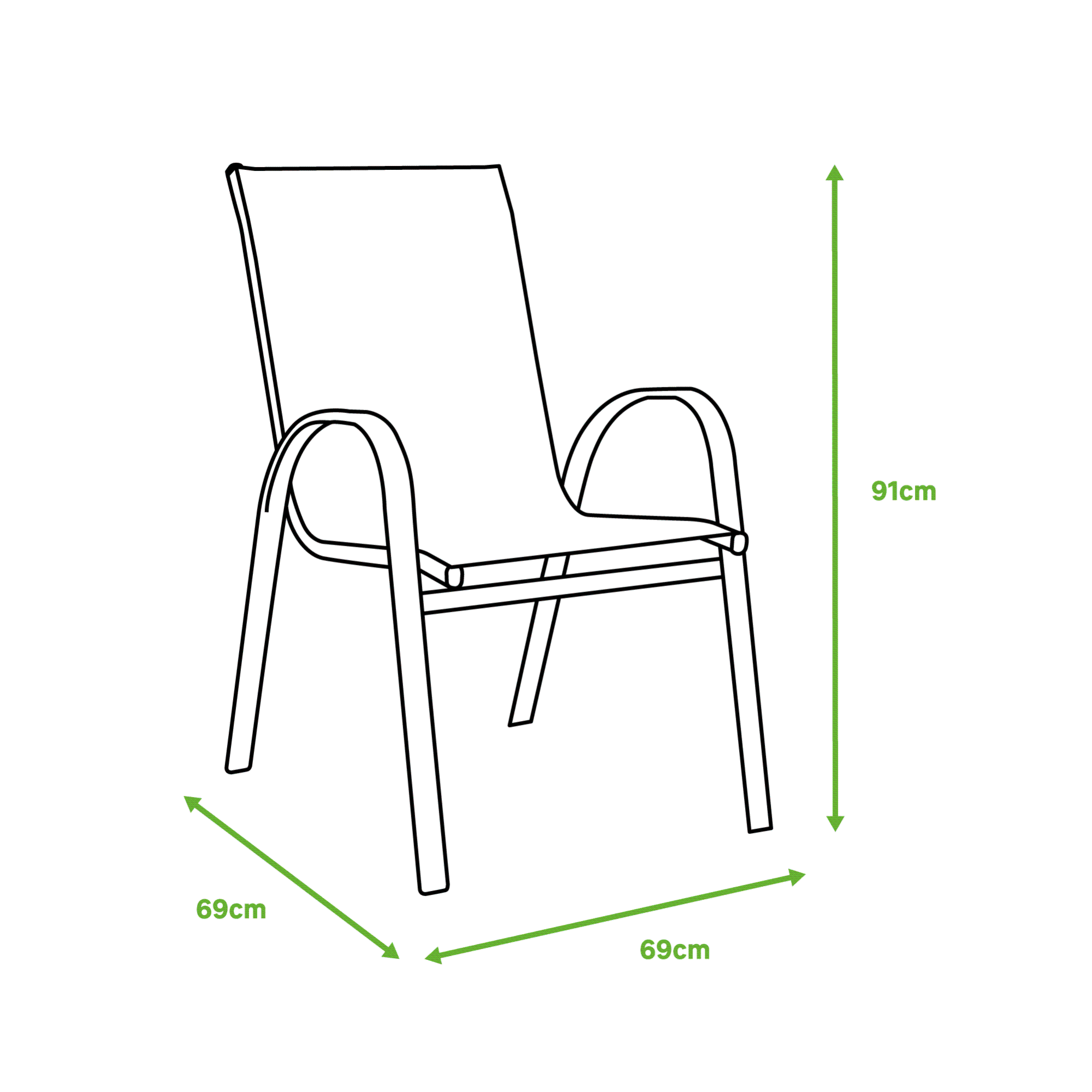 Conjunto de jardín Alma Fix de acero gris para 4 comensales | Leroy Merlin