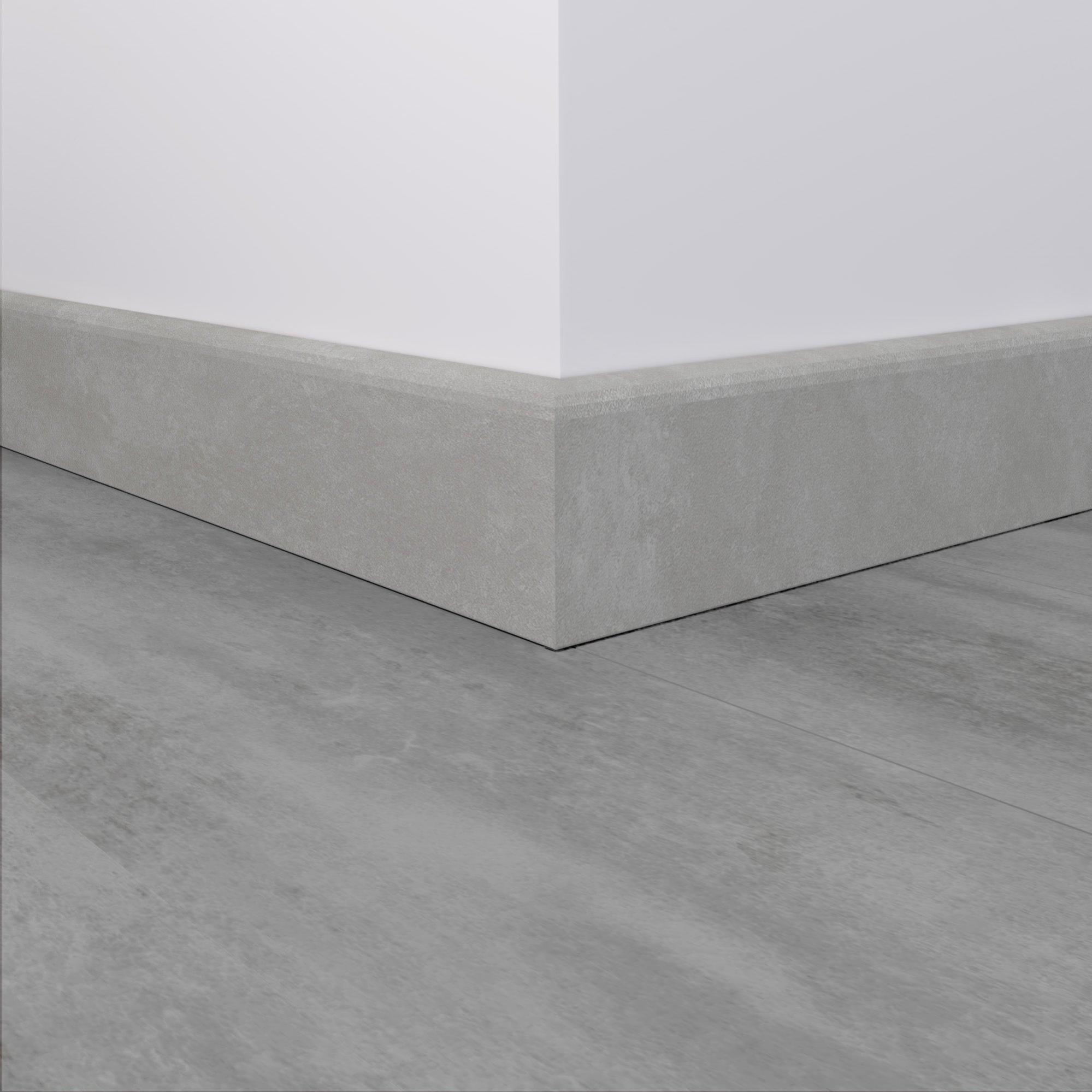 Rodapié de mdf recubierto con film ARTENS color gris cemento 2.4 m ...
