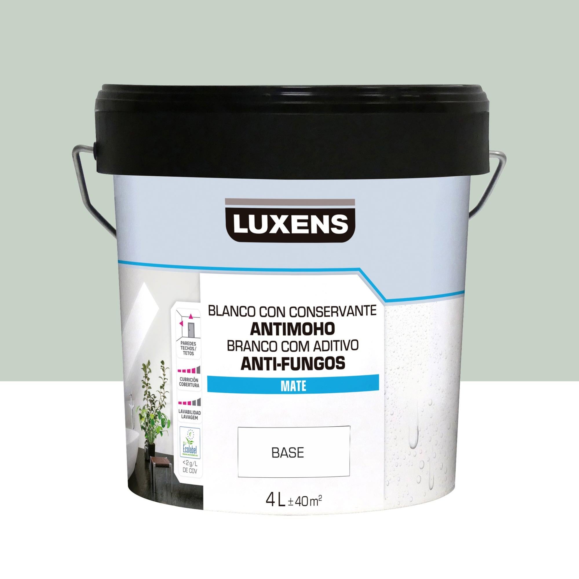 Pintura de interior LUXENS color a tu gusto Gris Verdoso Medio Luminoso ...