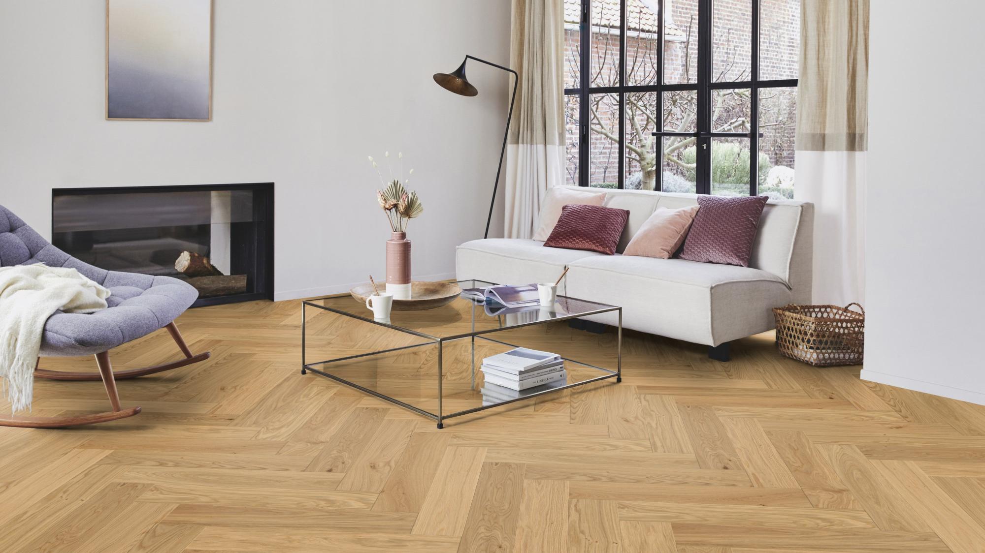 Parquet multicapa Segno roble natural cepillado 60x12 cm | Leroy Merlin