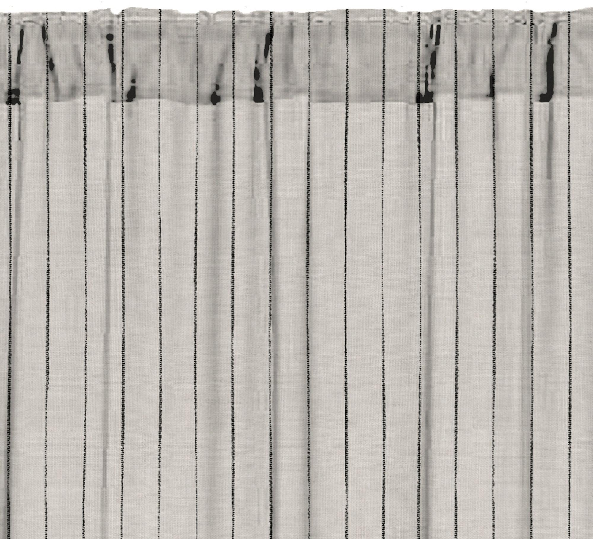 Visillo Tiareta lino rayas beige y negro de 140x270cm | Leroy Merlin