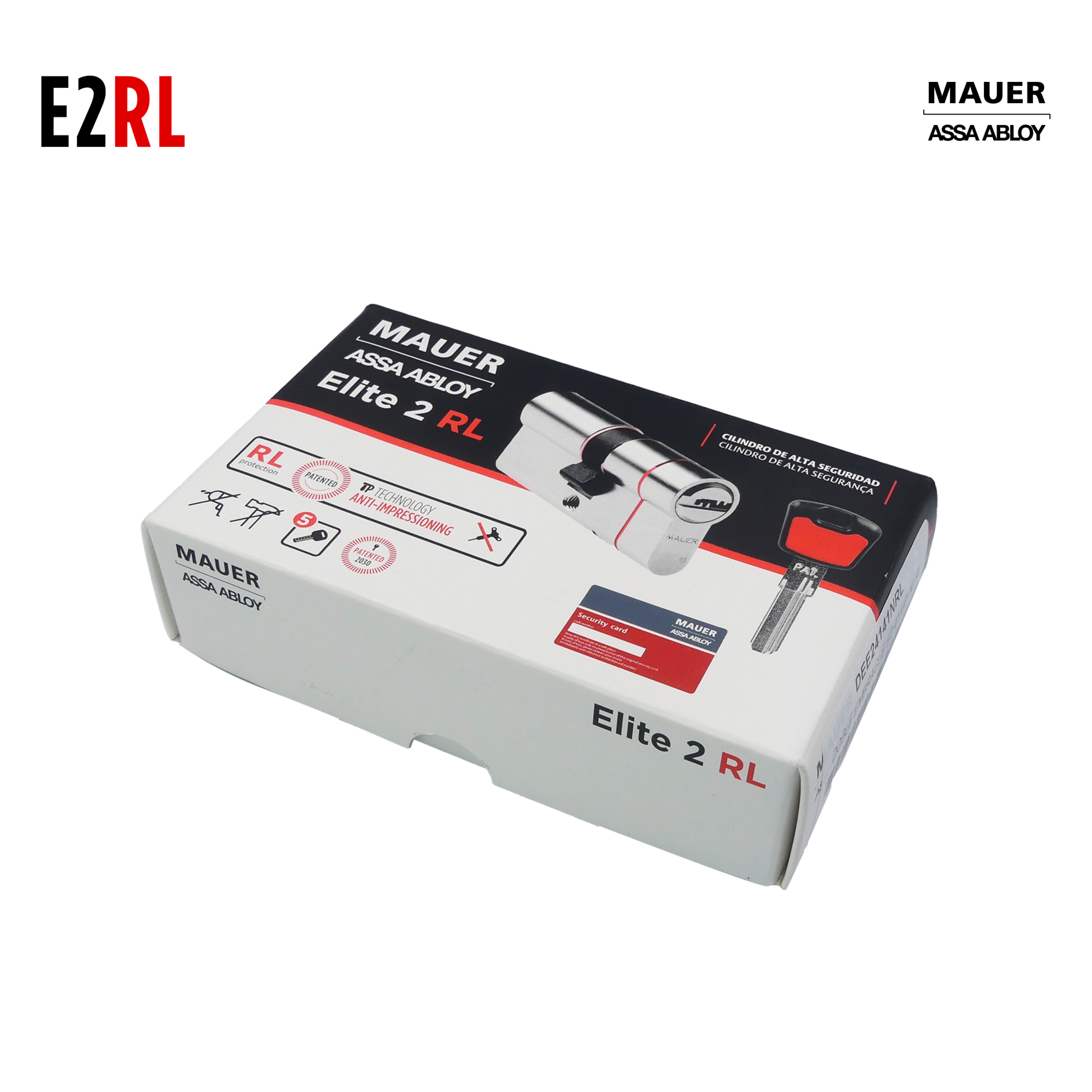 Cilindro perfil europeo (pera) de 31 + 10 mm MAUER ASSA ABLOY plata ...