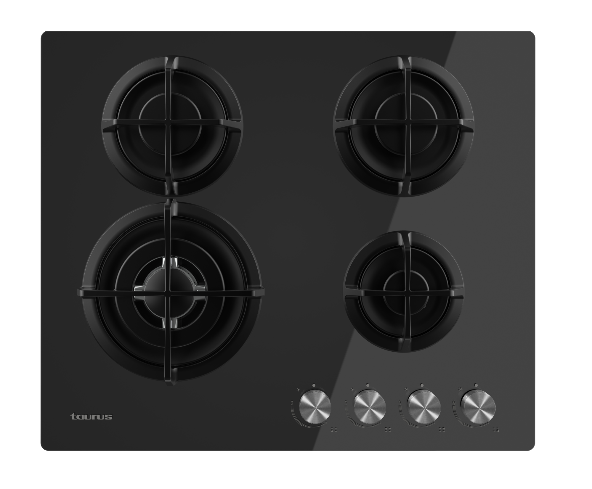 Placa de gas TAURUS CG3HN/B 4 zonas de cocción | Leroy Merlin