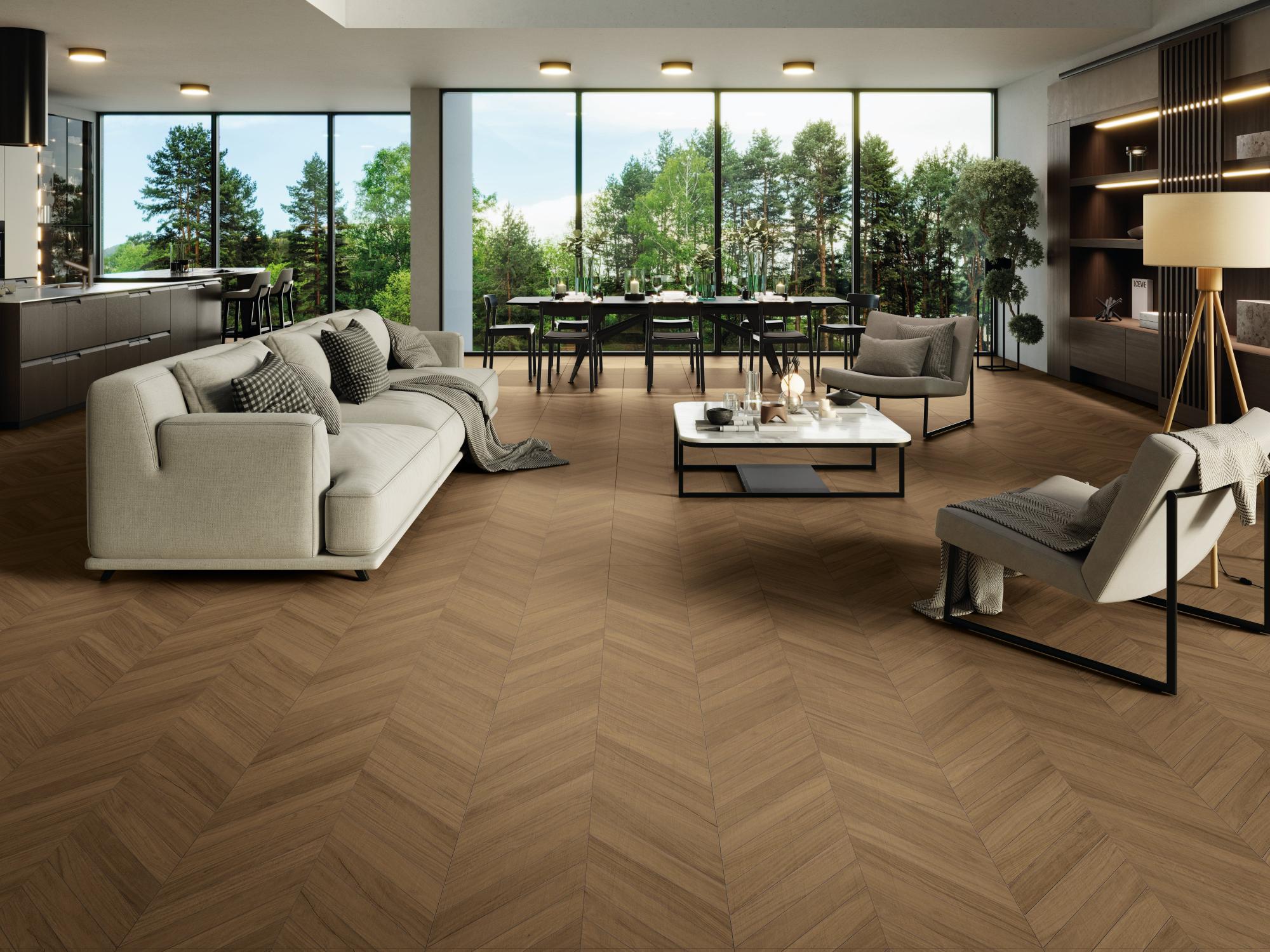 Suelo/Azulejo porcelánico efecto madera marrón Boreal 60x60 cm | Leroy ...