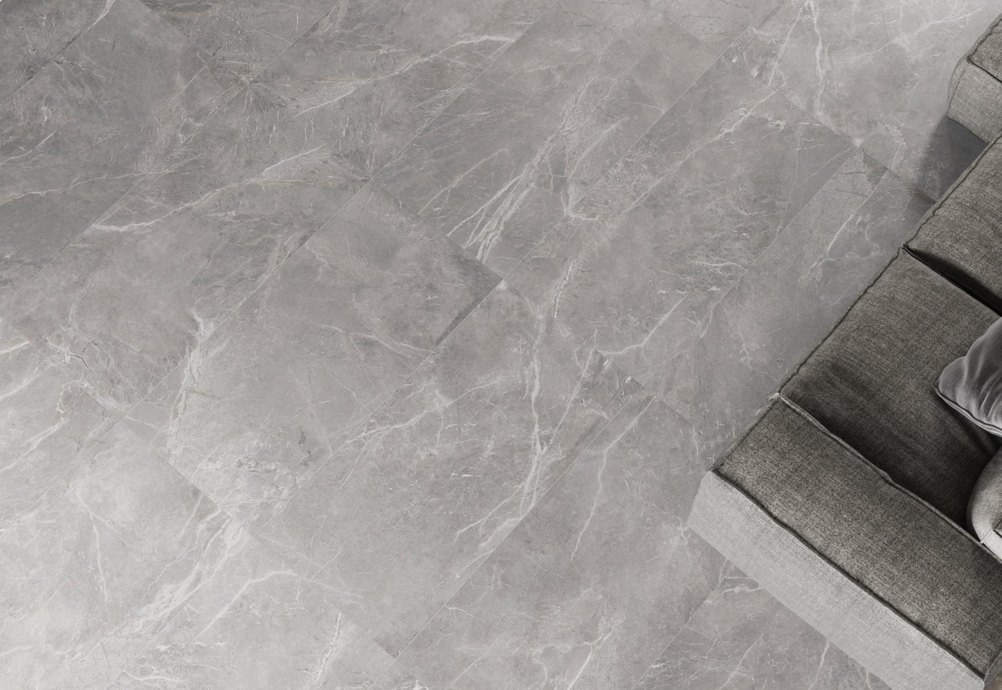 Suelo porcelánico monreale efecto mármol gris 60x60 cm c1