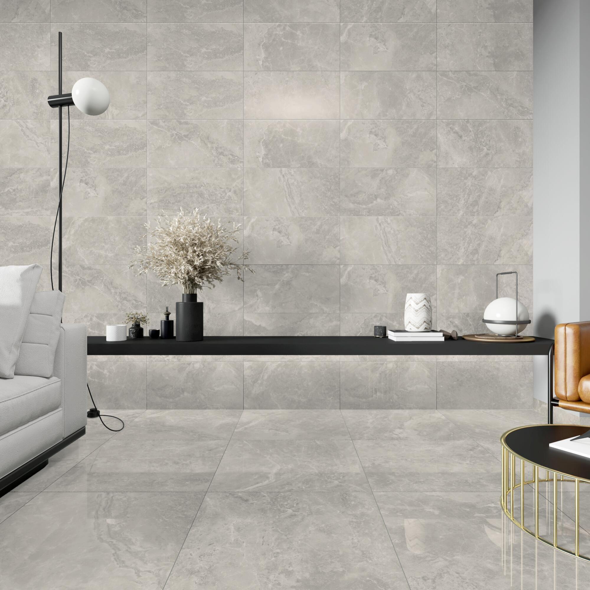 Suelo porcelánico Arezzo efecto mármol crema 60x60 cm PAMESA | Leroy Merlin