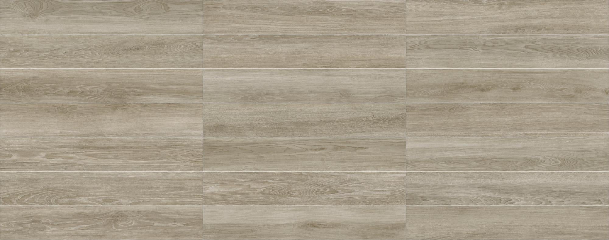 Suelo porcelánico Aren efecto madera taupe 120x19.5 cm C1 PAMESA ...