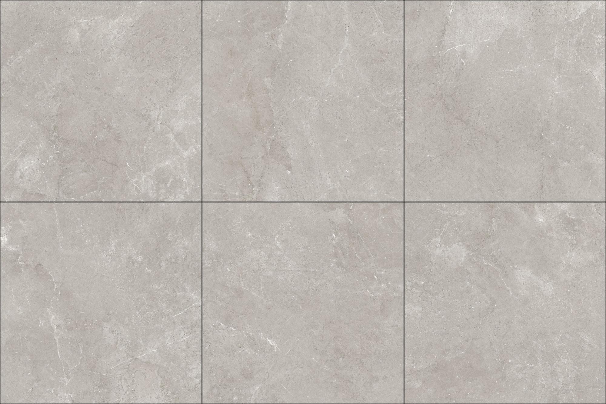 Azulejo porcelánico efecto piedra gris mate 120x120 cm Efeso Lightgrey ...