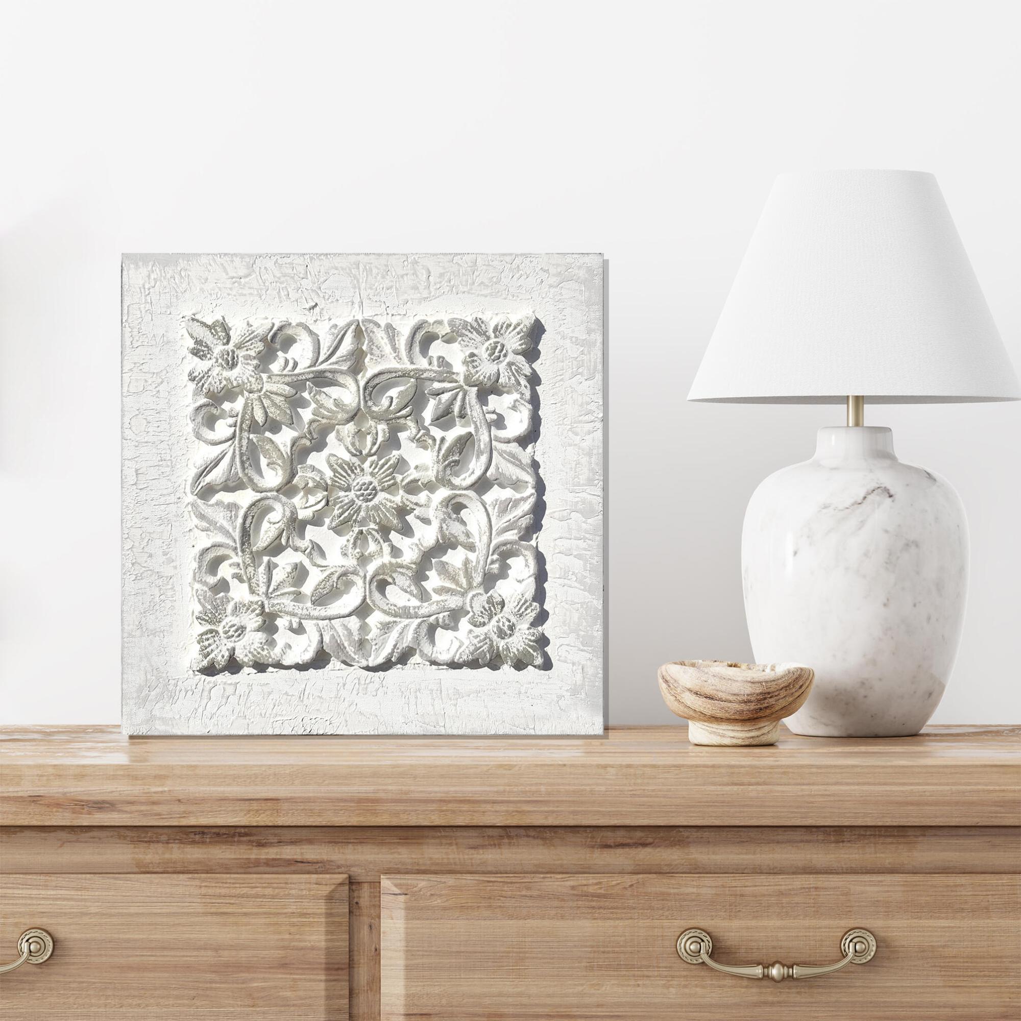 Pintura RELIEVE blanco 40x40 cm | Leroy Merlin