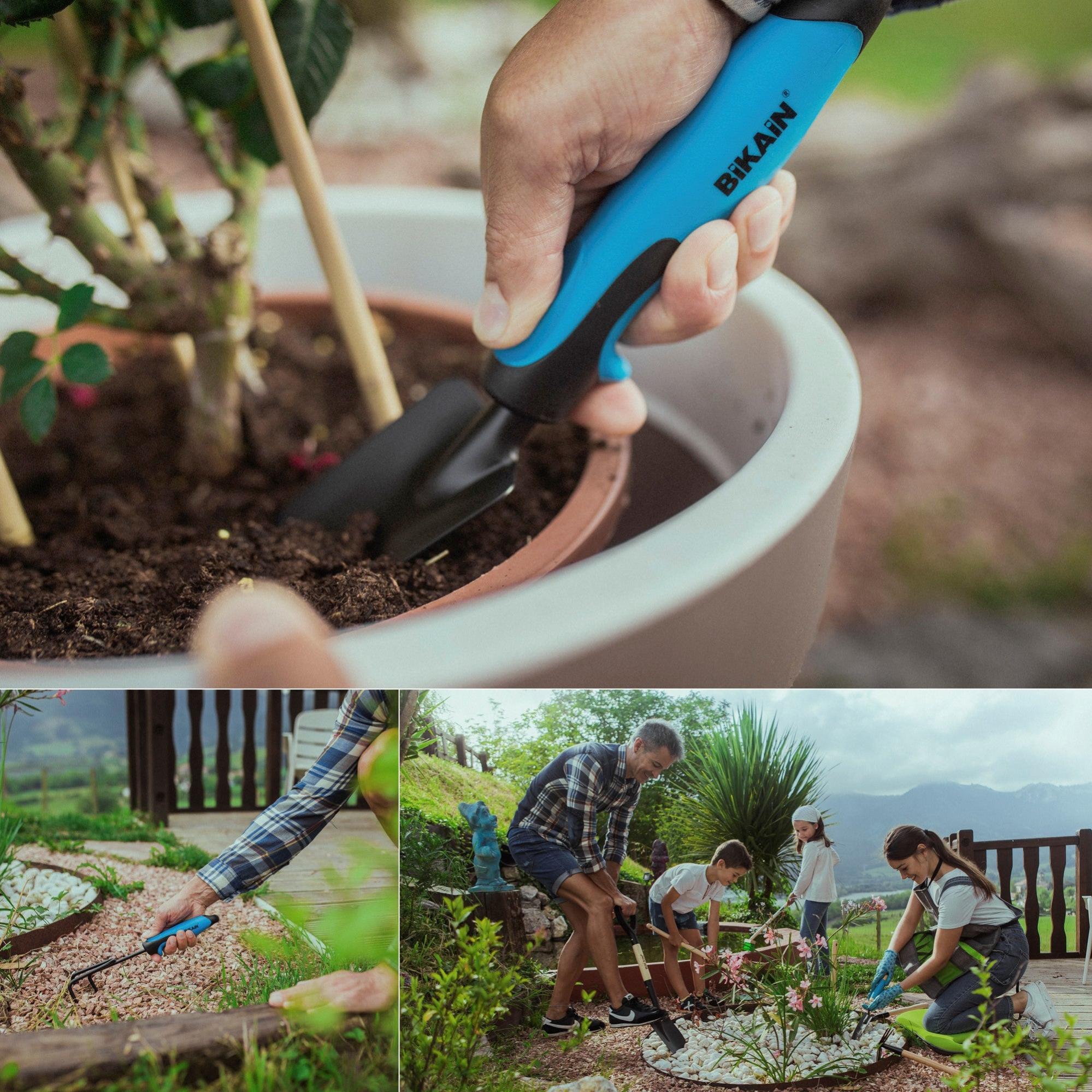 Lote de 3 herramientas geolia ergo: pala hoja y cultivador - Elmandela