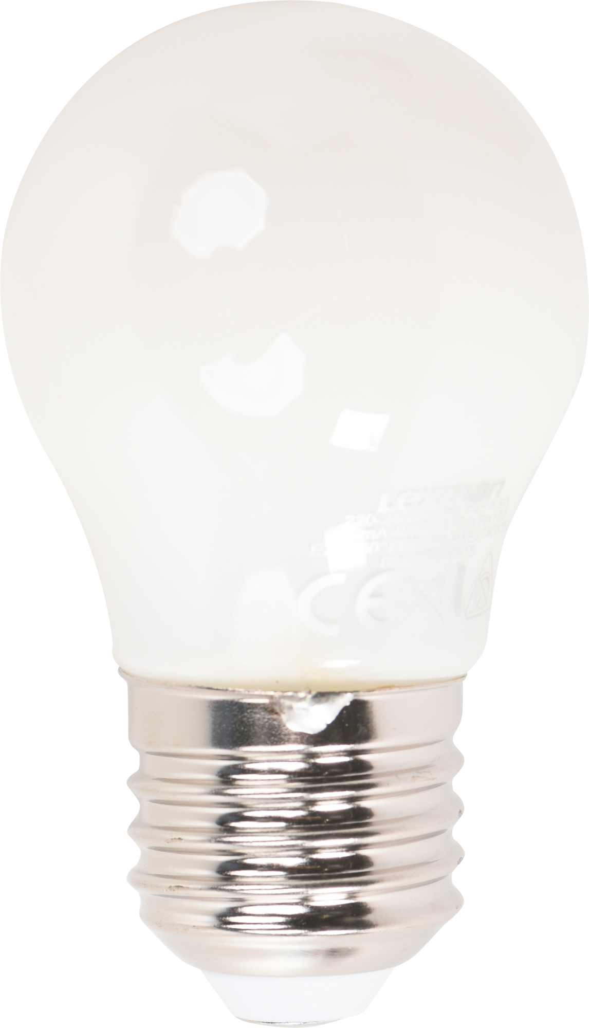 Pack 3 bombillas LED esférica E27 4,5W 4000K Lexman | Leroy Merlin