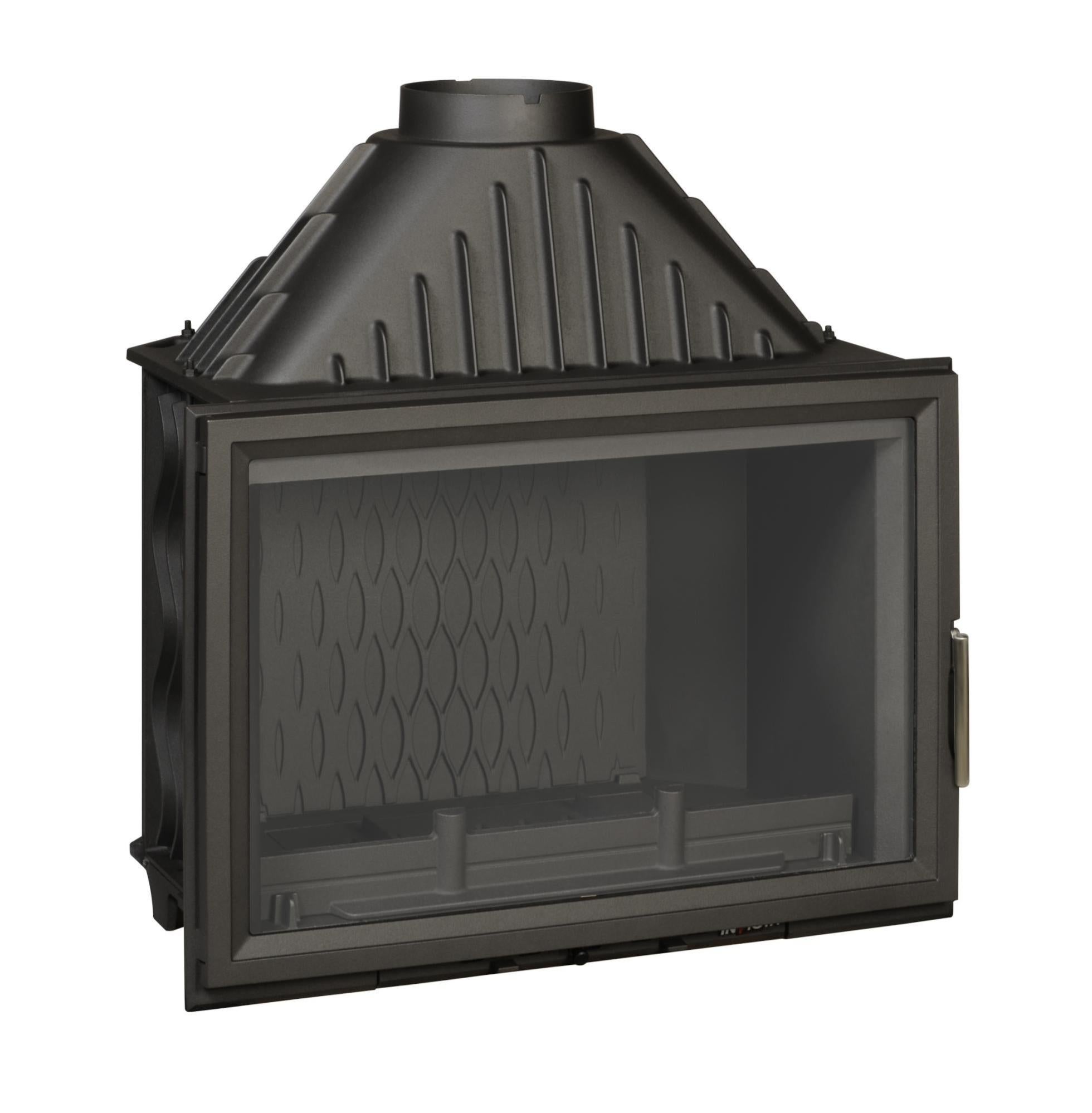 Foyer à bois façade droite INVICTA 6280-44 14 kW | Leroy Merlin