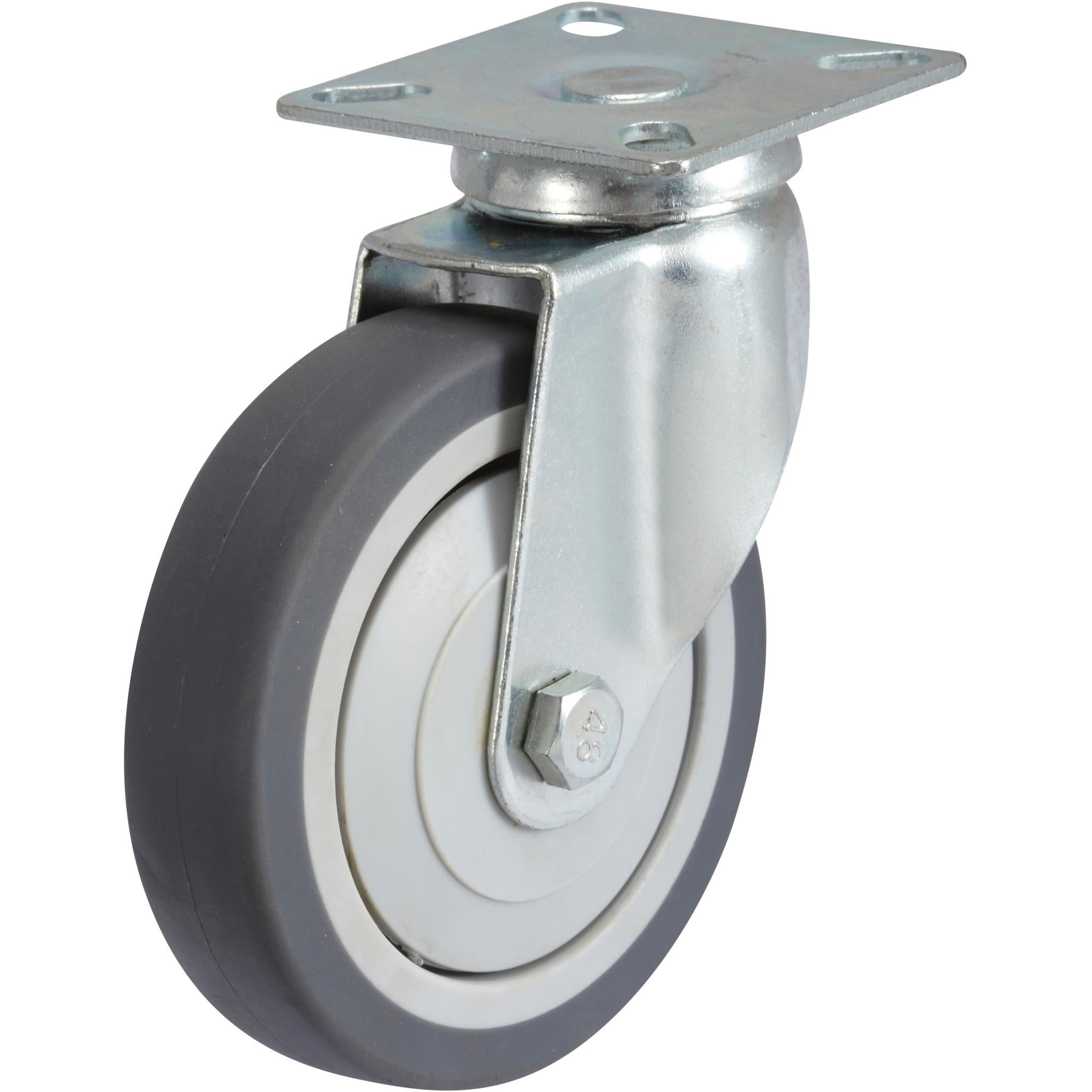 Roulette pivotante à platine, Diam.100 mm | Leroy Merlin