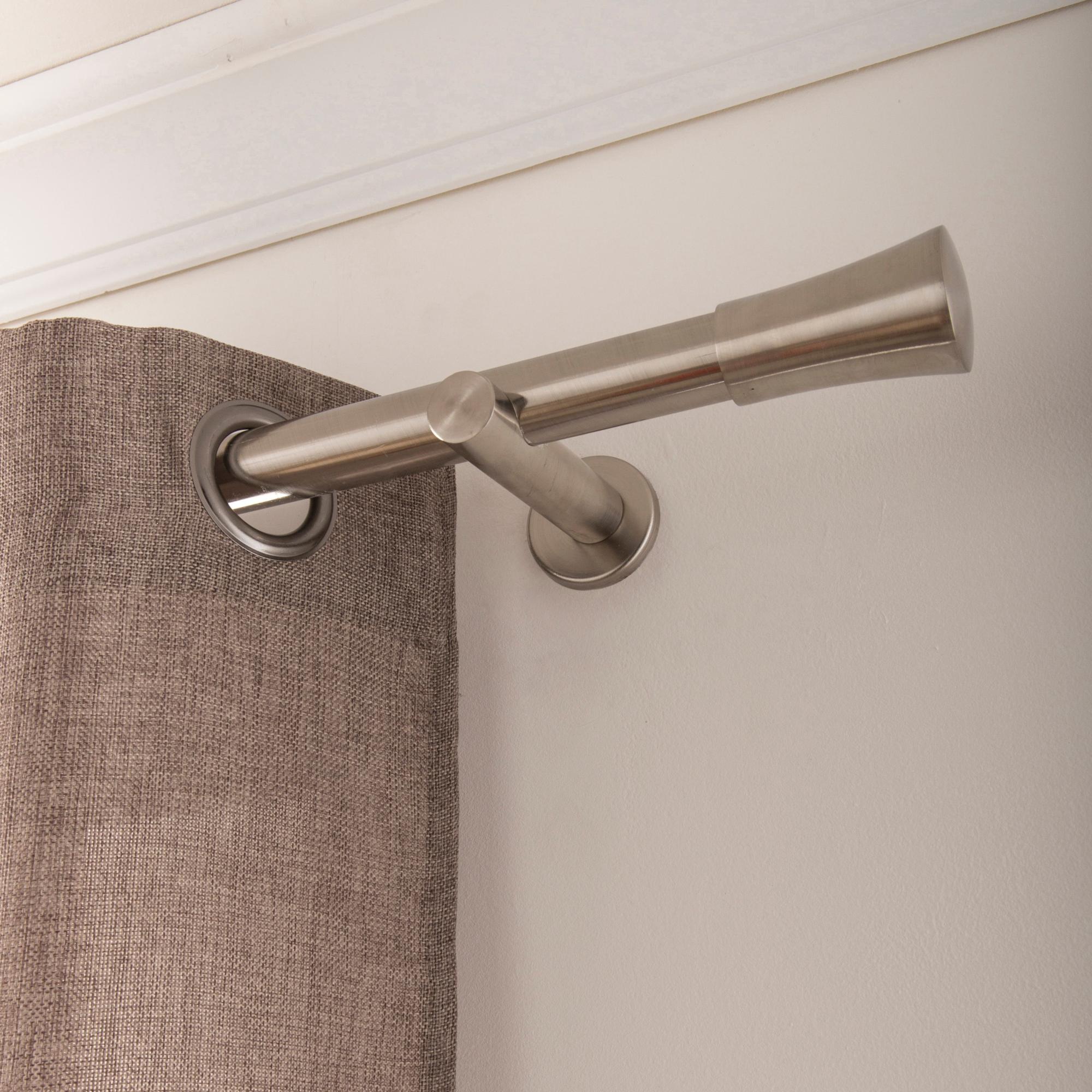 Support tringle à rideau Chic, 28 mm argent brossé INSPIRE | Leroy Merlin