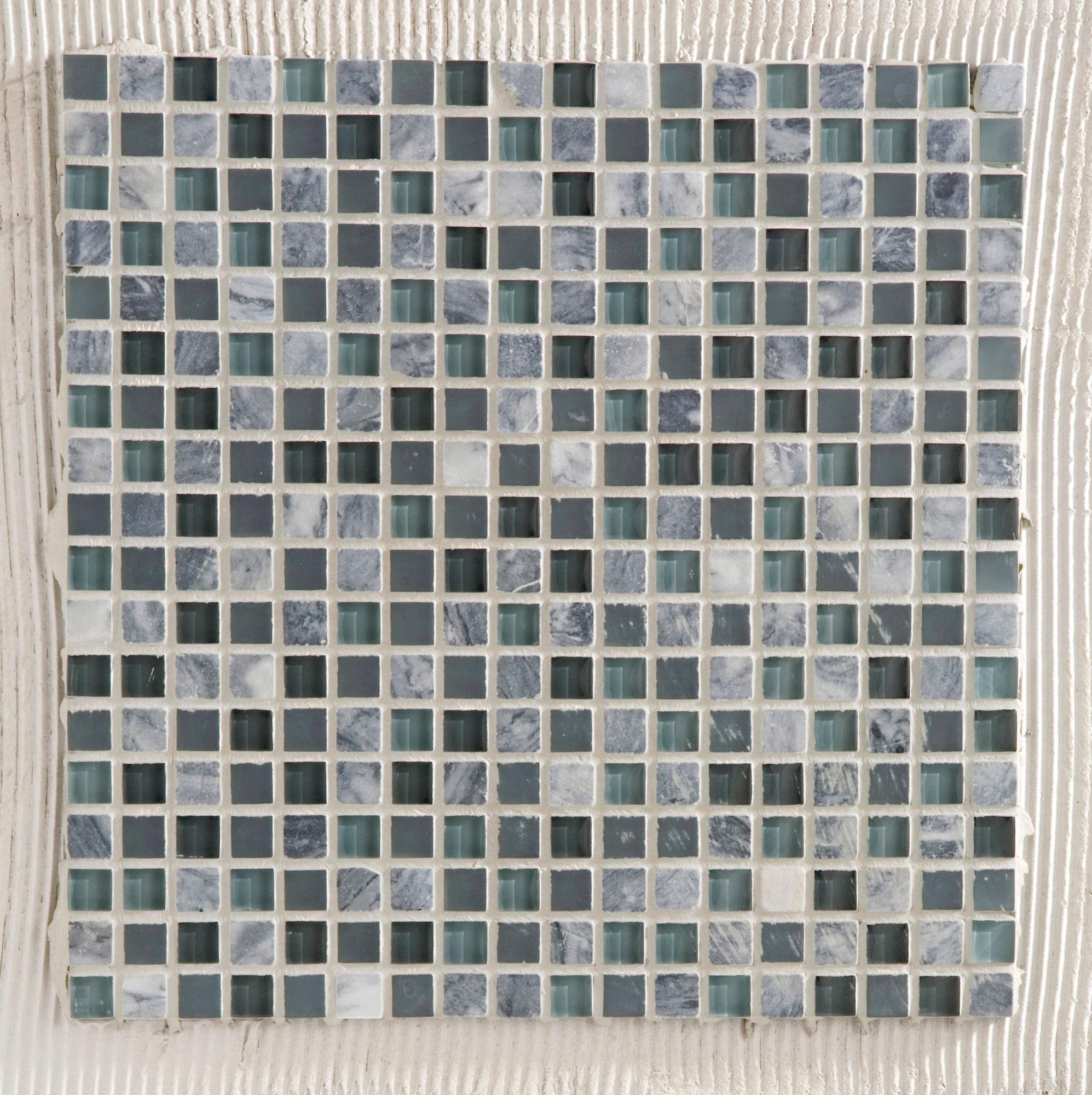 Mosaïque sol et mur Fusion gris 30 x 30 cm ARTENS | Leroy Merlin