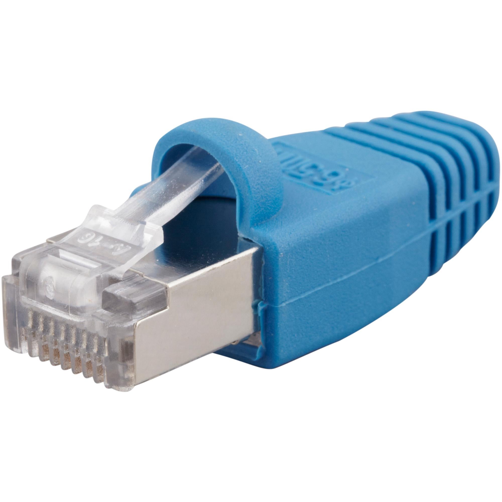 Lot de 12 manchons et 12 prises rj45 (catégorie 5) mâle EVOLOGY | Leroy ...