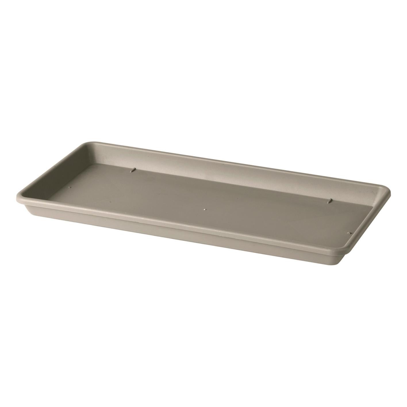 Plateau plastique DEROMA Diam.33 L.73 x l.33 x H.4.7 cm taupe | Leroy ...