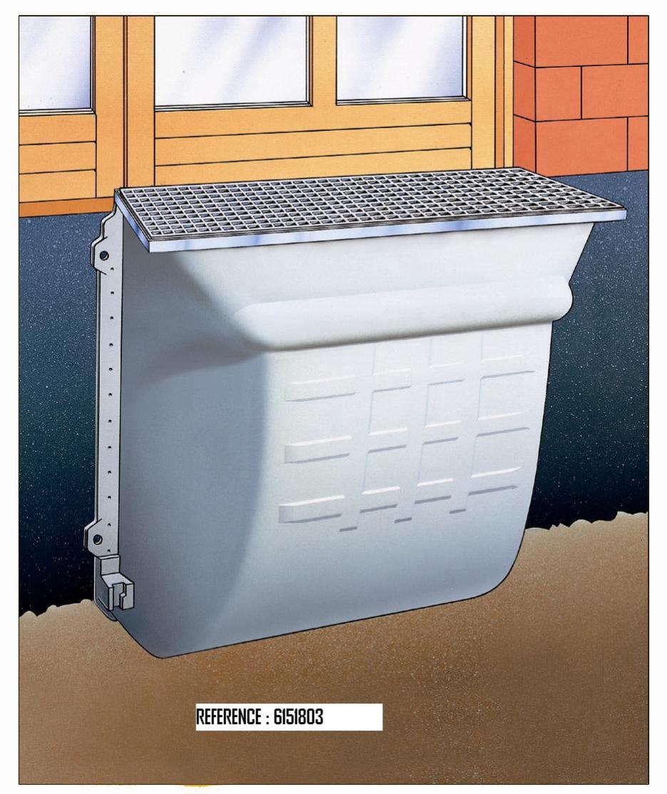 Cours anglaise composite fibre de verre l.40 x L.125 cm MEA | Leroy Merlin