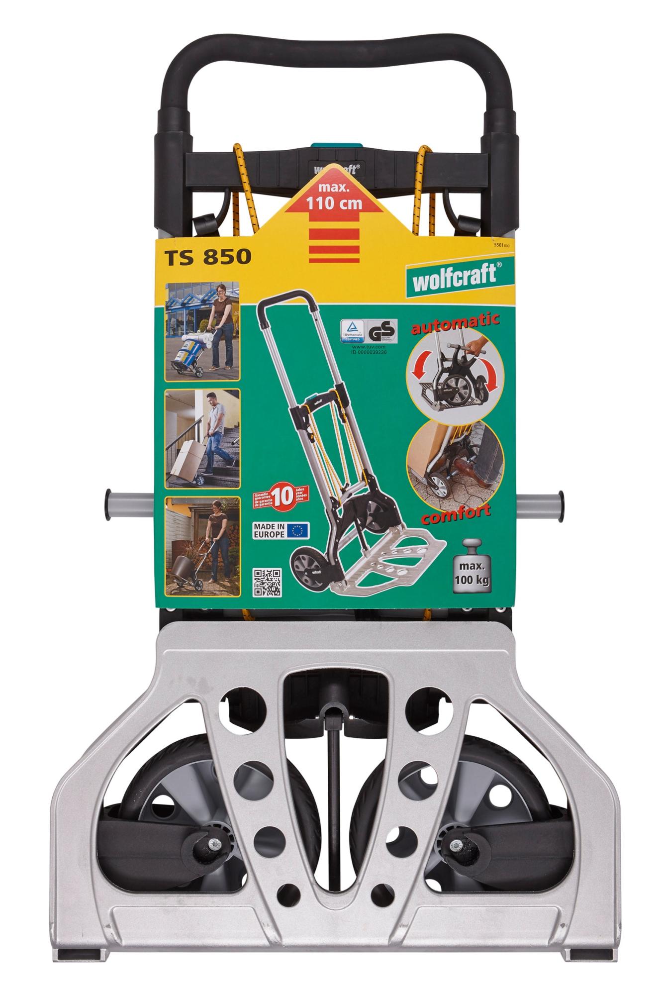 Diable pliable WOLFCRAFT, charge garantie 100 kg | Leroy Merlin