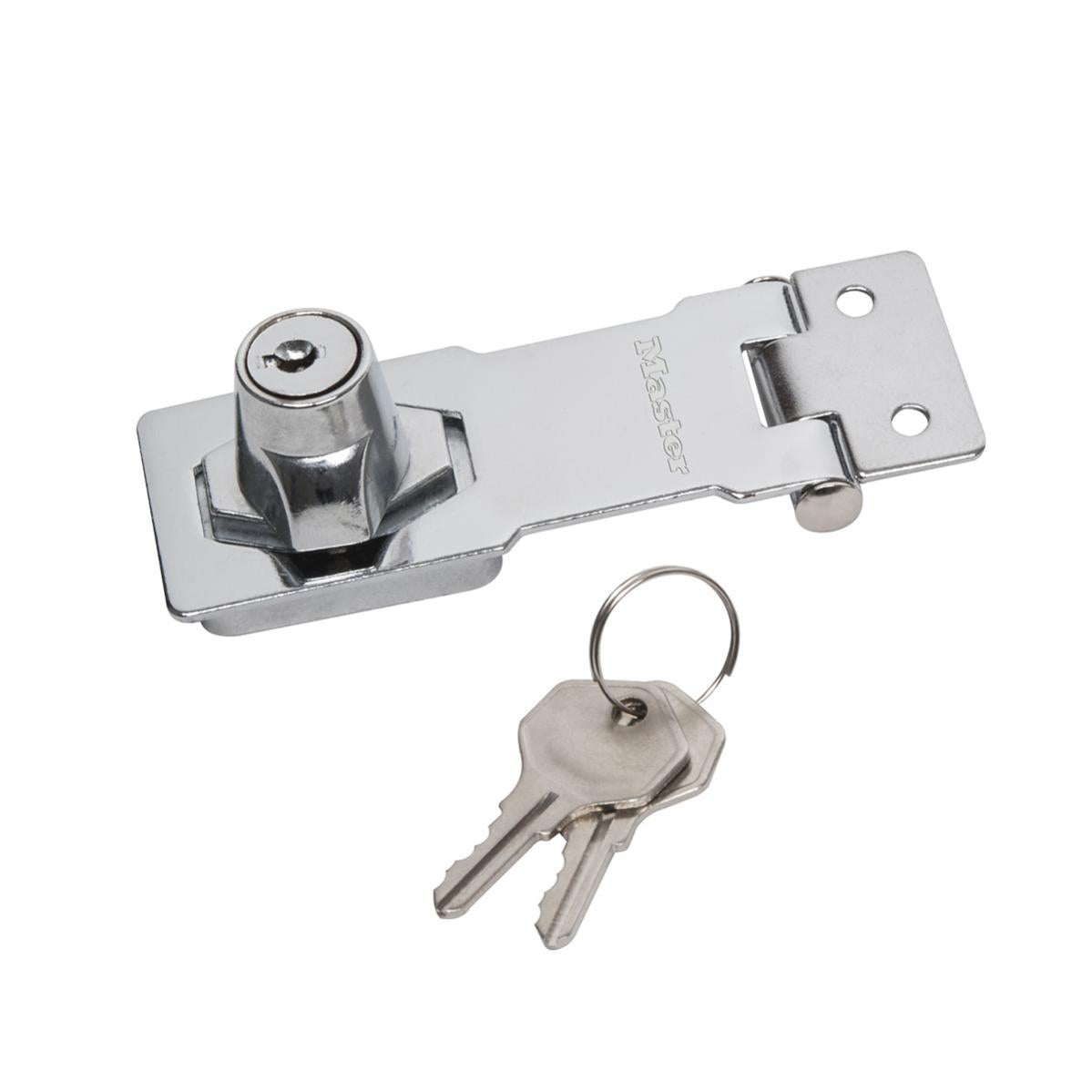 Moraillon avec serrure MASTERLOCK acier forgé, 80 mm | Leroy Merlin