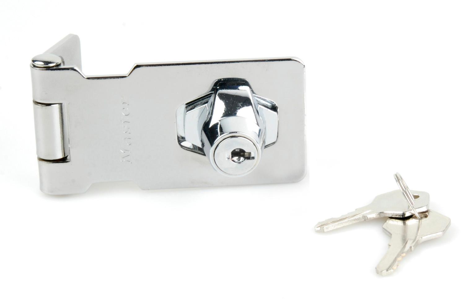 Moraillon avec serrure MASTERLOCK acier forgé, 80 mm | Leroy Merlin