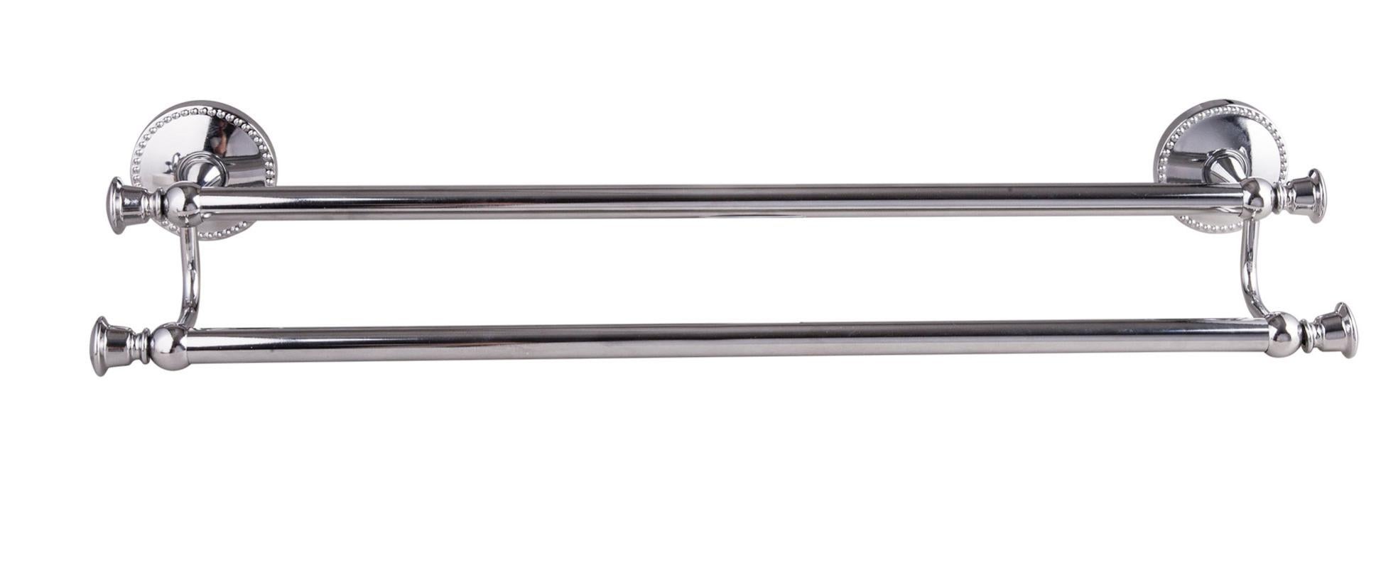 Barre porte-serviettes 2 barres fixes Emmy chromé | Leroy Merlin