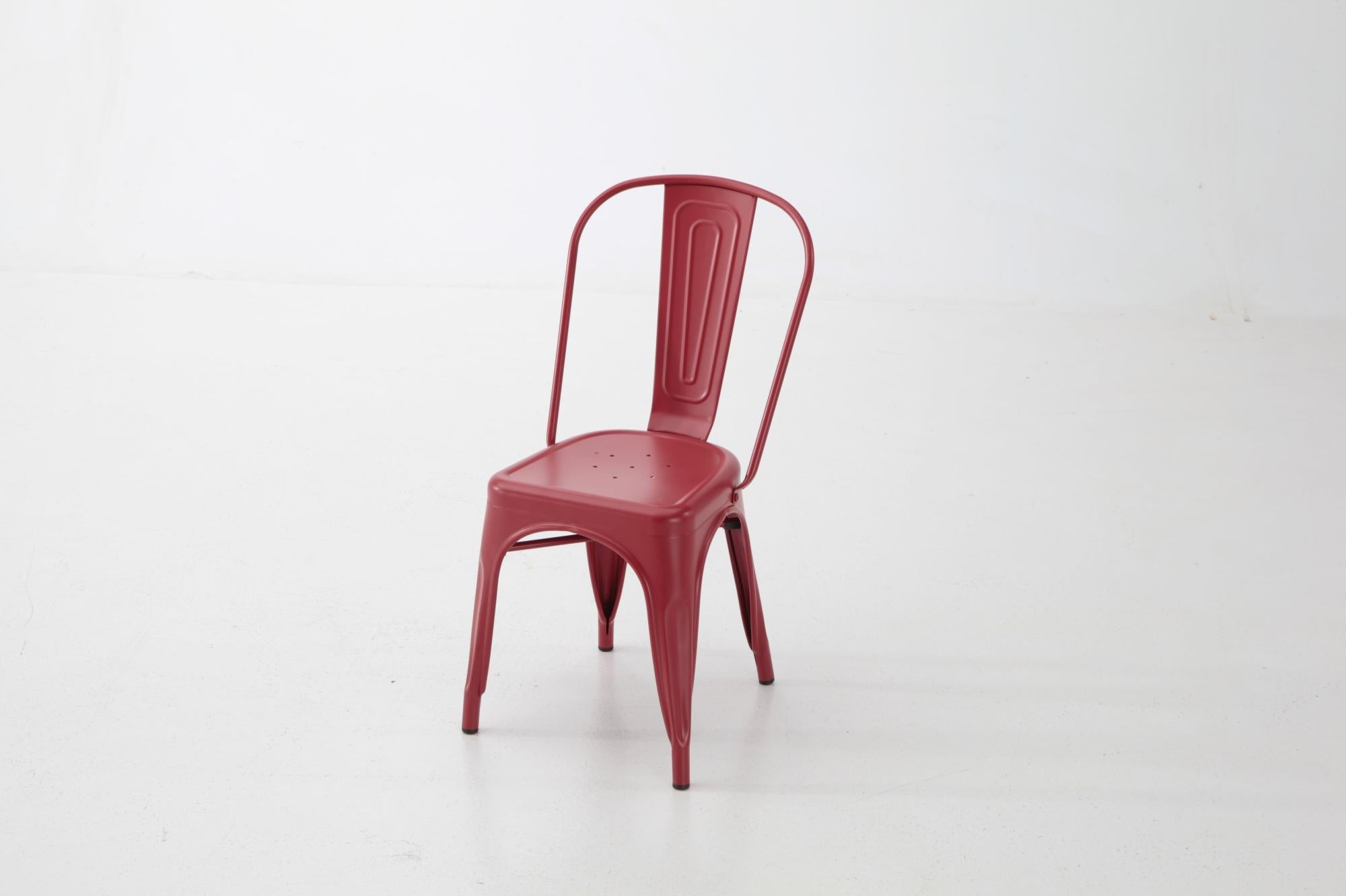 Chaise de jardin en acier Soho rouge | Leroy Merlin