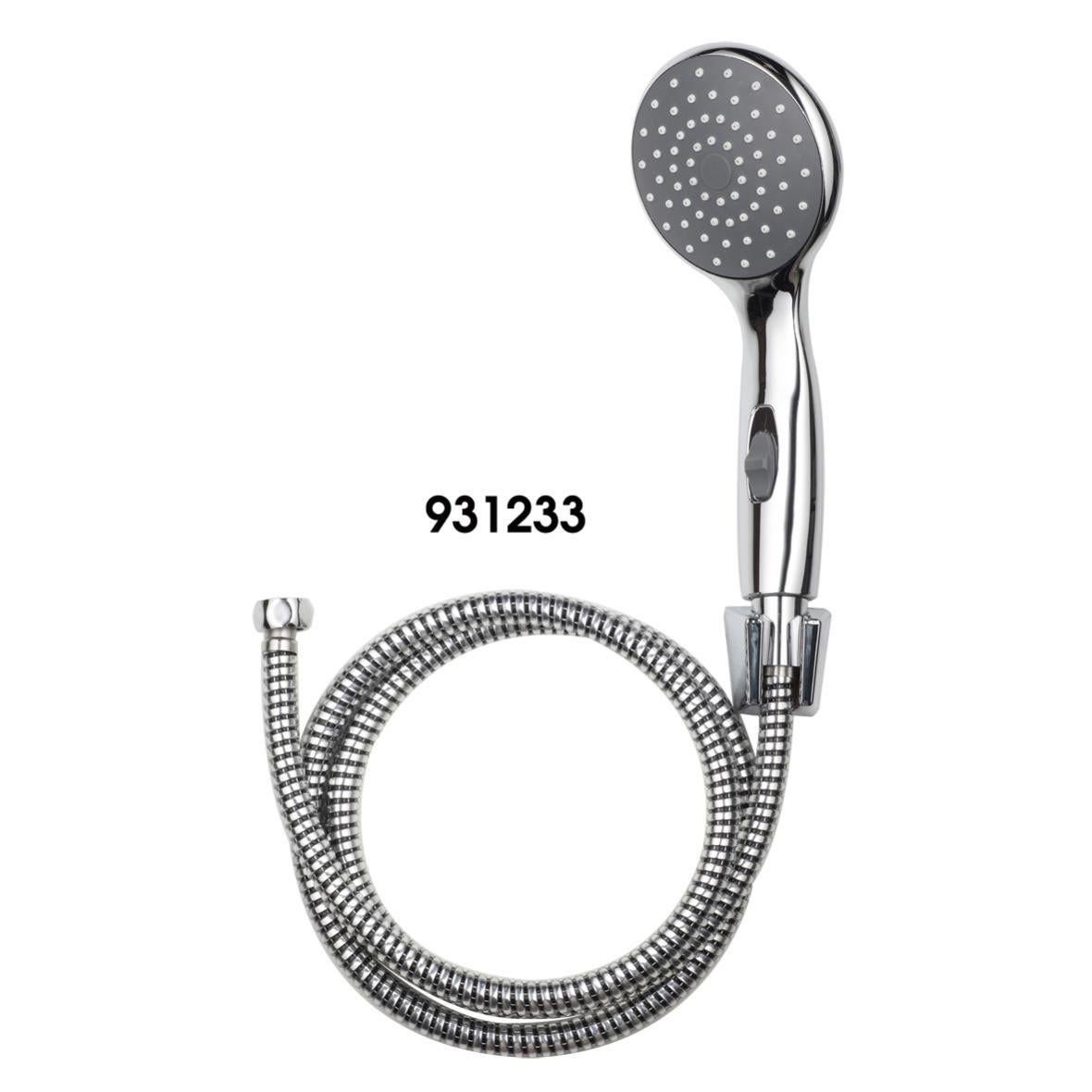 Pommeau de douche 1 jet, flexible et support, SENSEA Ecco | Leroy Merlin