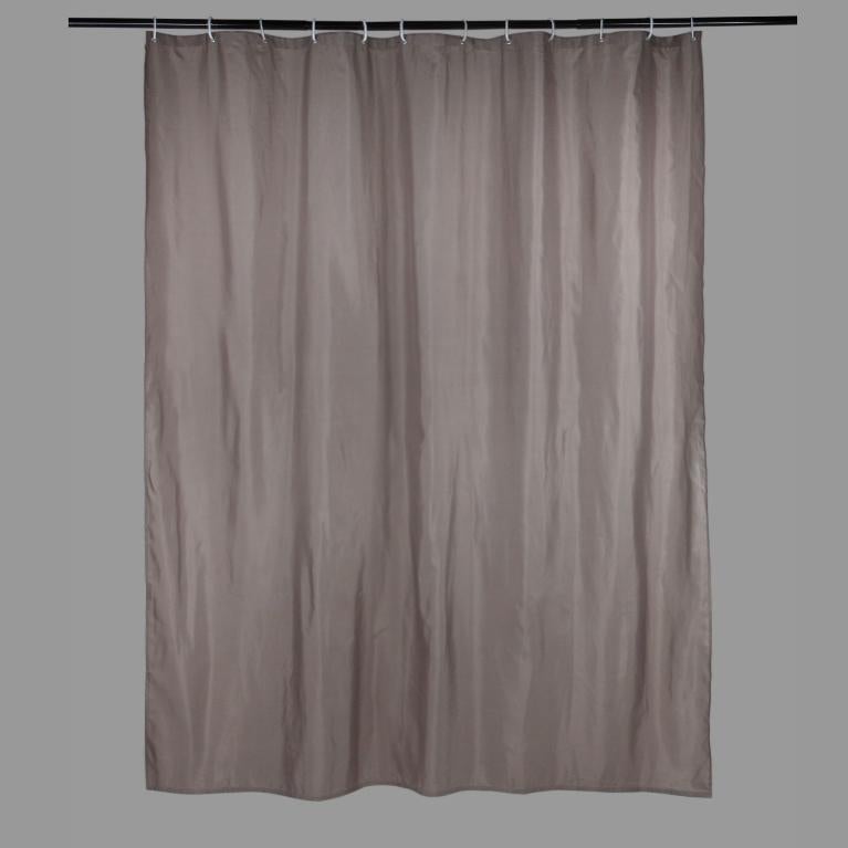 Rideau de douche en textile brun taupe n°3 l.180 x H.200 cm, Happy ...