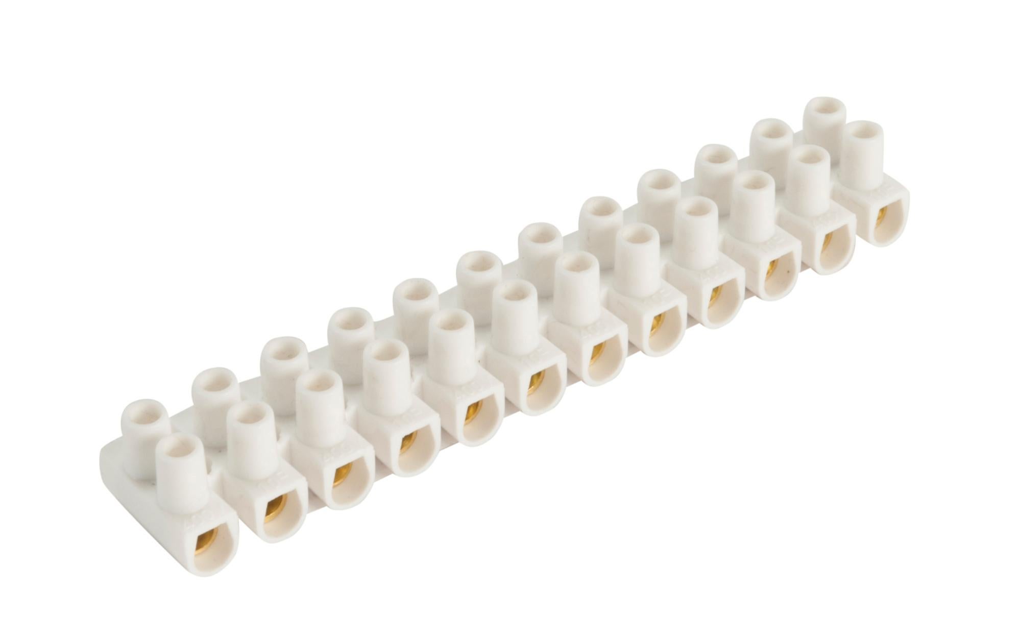 Barrette de 12 dominos électriques, 10 mm² pour rigide et souple LEXMAN ...