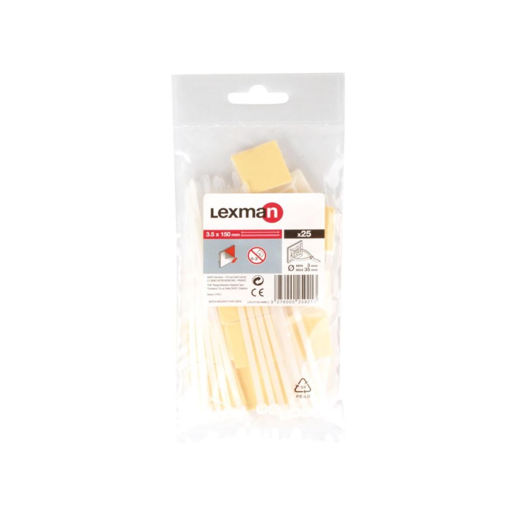 Collier + embase + chevilles, Diam.3 à 35 mm, L.150 mm | Leroy Merlin