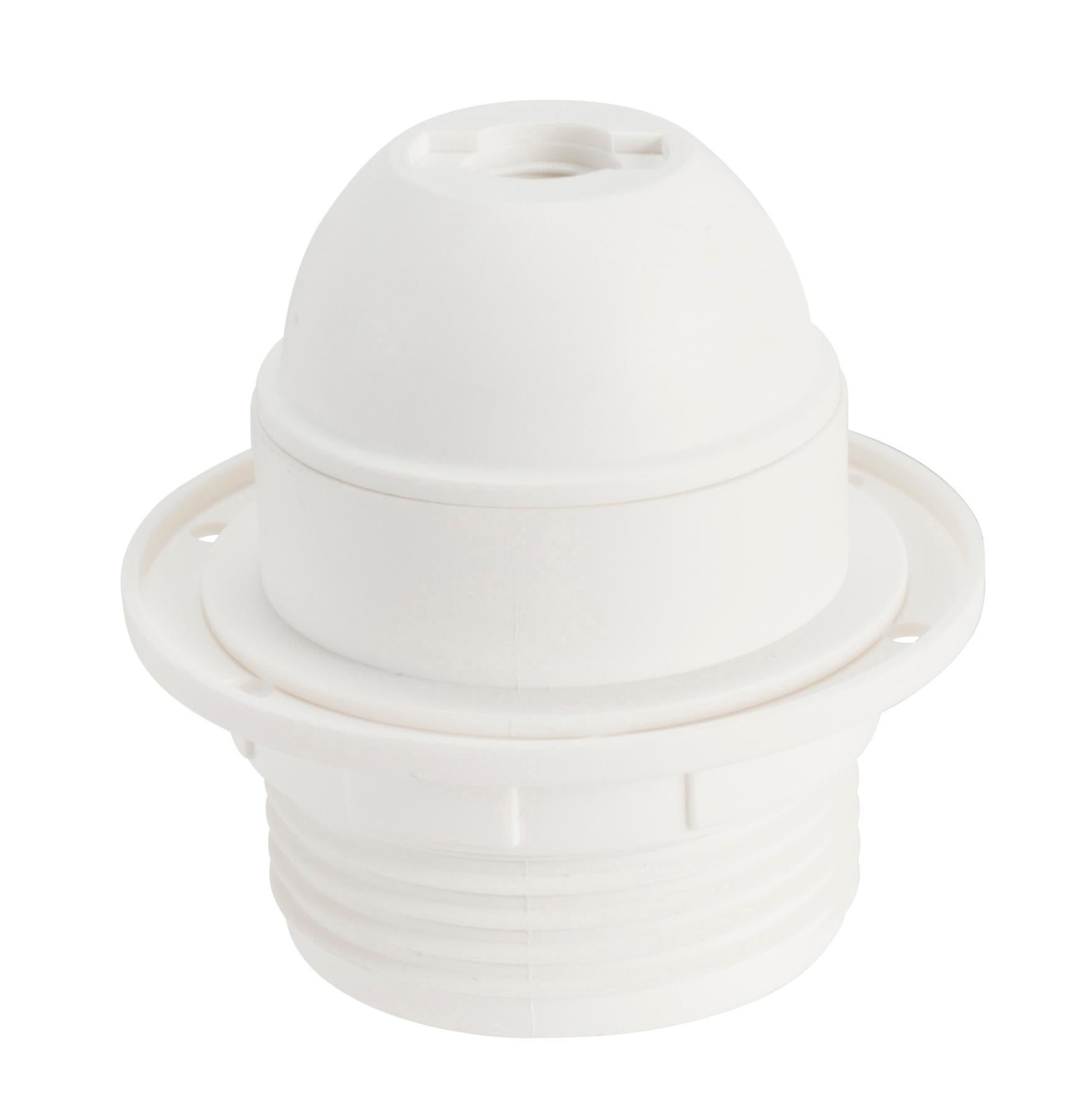 Douille électrique à vis E27 polyester, blanc | Leroy Merlin