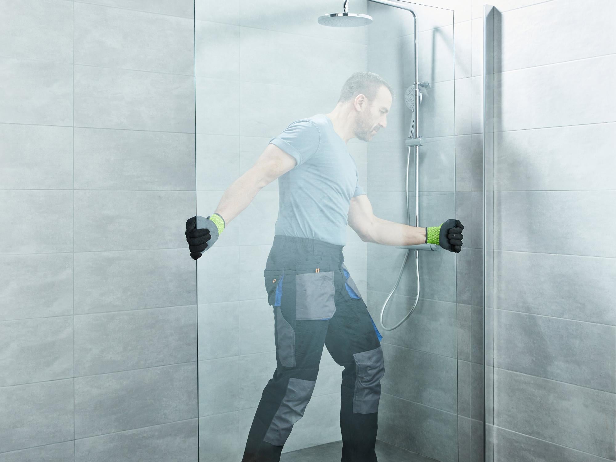 Pose d'une paroi de douche à l'italienne inférieure à 120 cm | Leroy Merlin