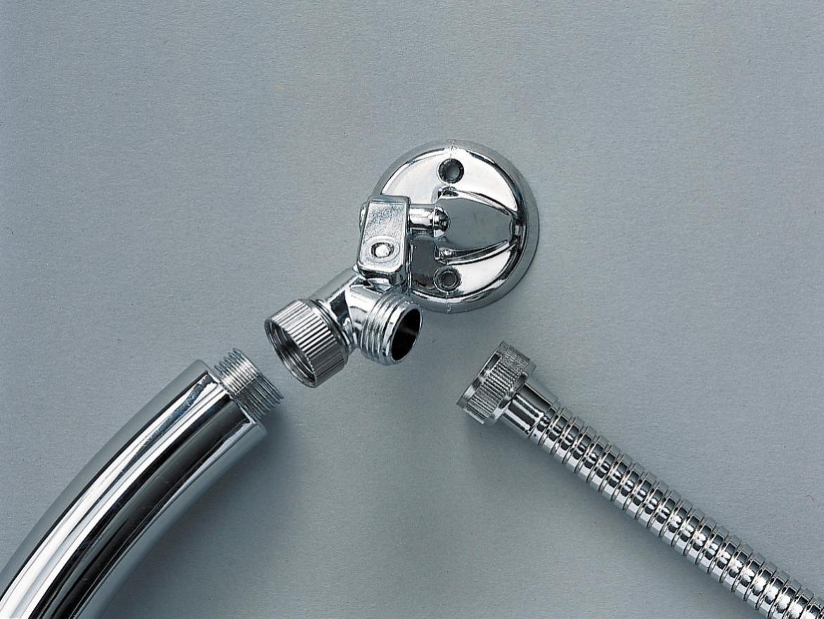 Support mural douchette, chrome, VALENTIN | Leroy Merlin