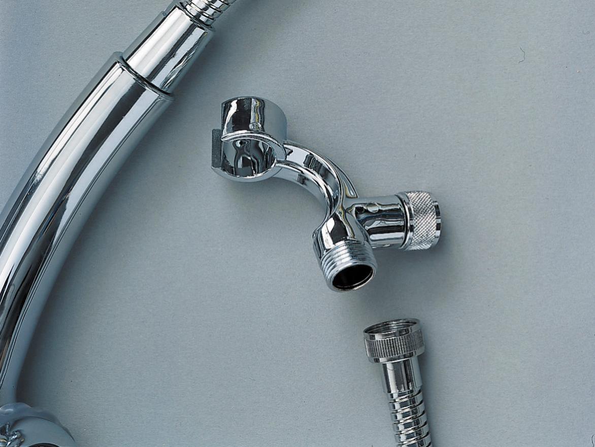 Support mural douchette, chrome, VALENTIN | Leroy Merlin