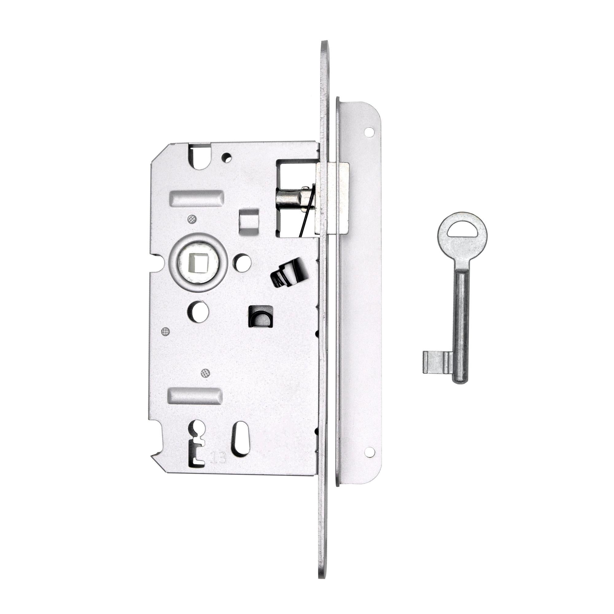 Serrure encastrée VACHETTE, à clé, axe 55 mm, carré 8 mm, droit | Leroy ...