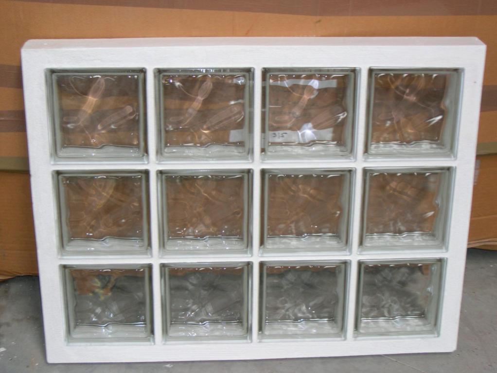 Panneau de 12 briques de verre ondulé transparent | Leroy Merlin