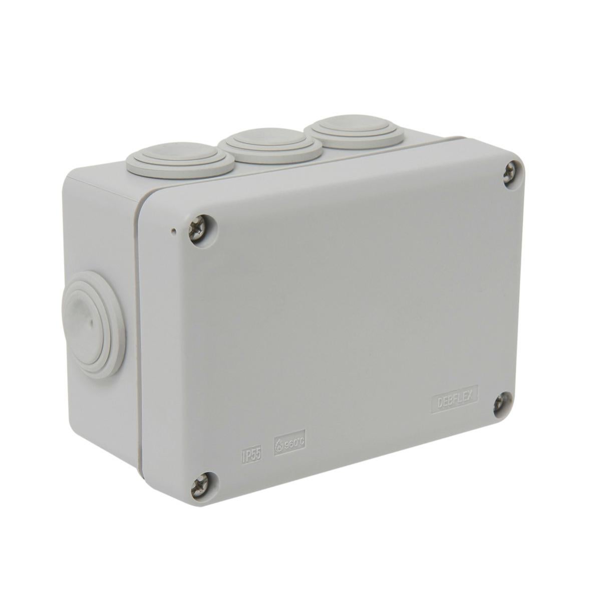 Boîte de dérivation étanche en saillie DEBFLEX 8 entrées | Leroy Merlin