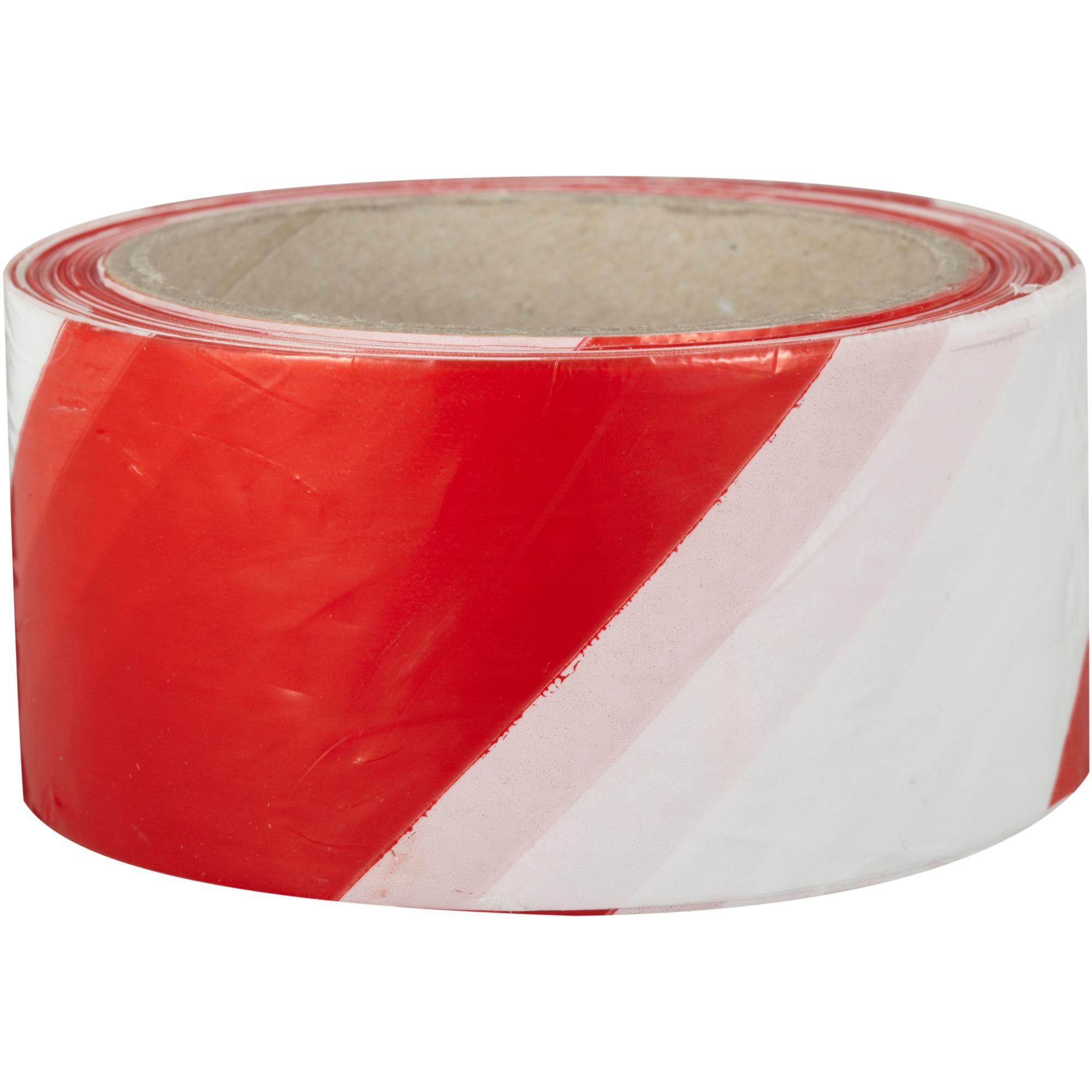 Ruban de signalisation rouge et blanc 50 mm x L 100 m | Leroy Merlin