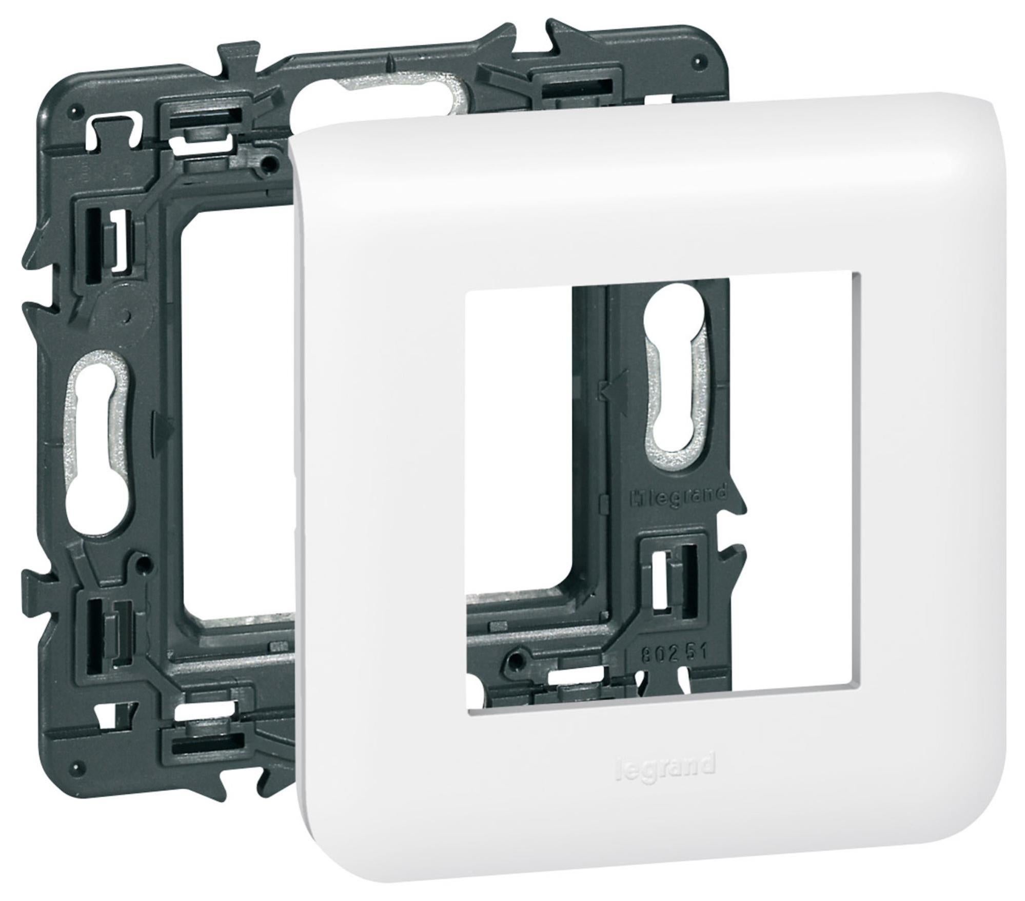 Plaque et support Mosaic, LEGRAND blanc brillant | Leroy Merlin