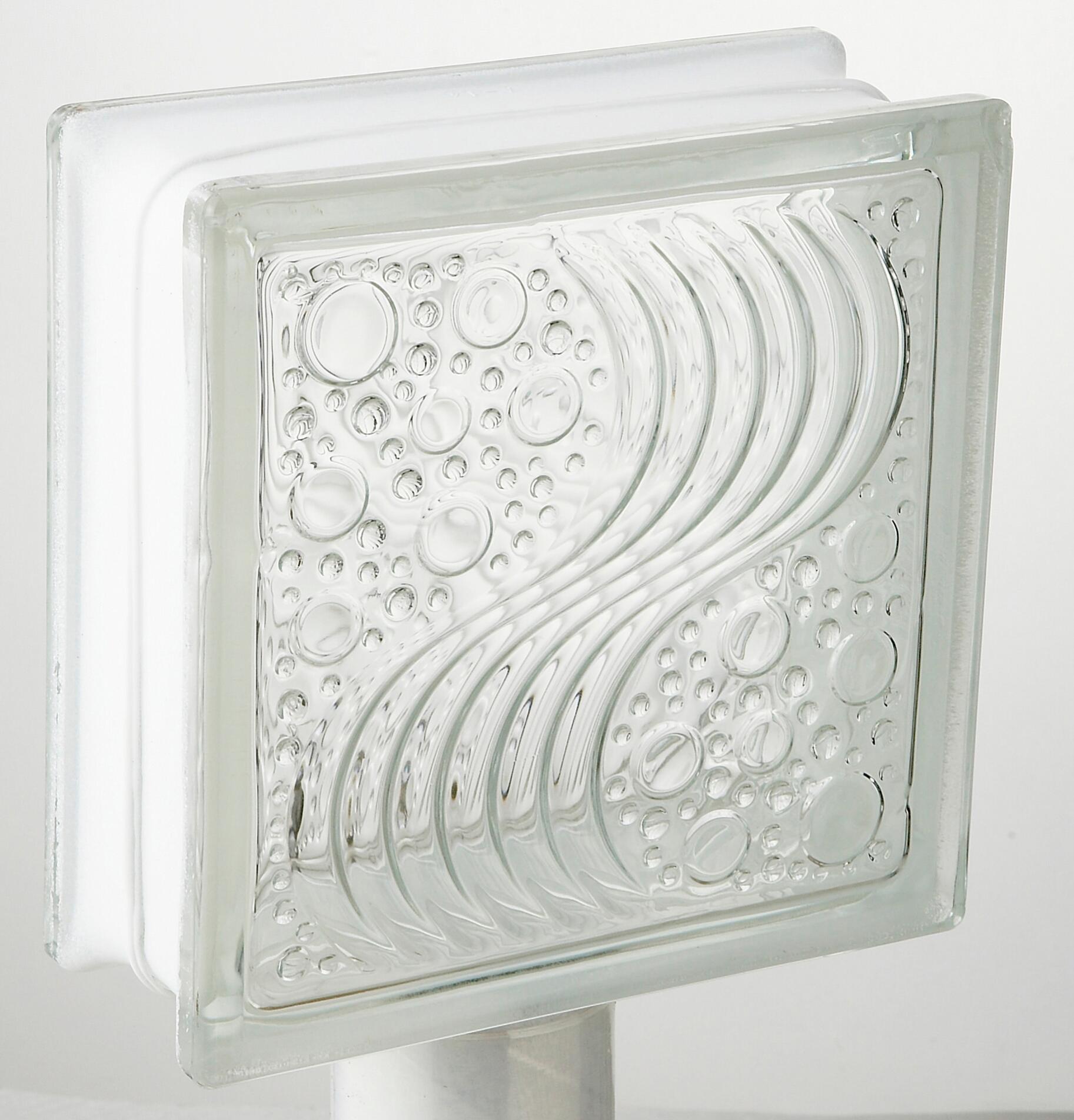 Brique de verre, transparent vague brillant | Leroy Merlin